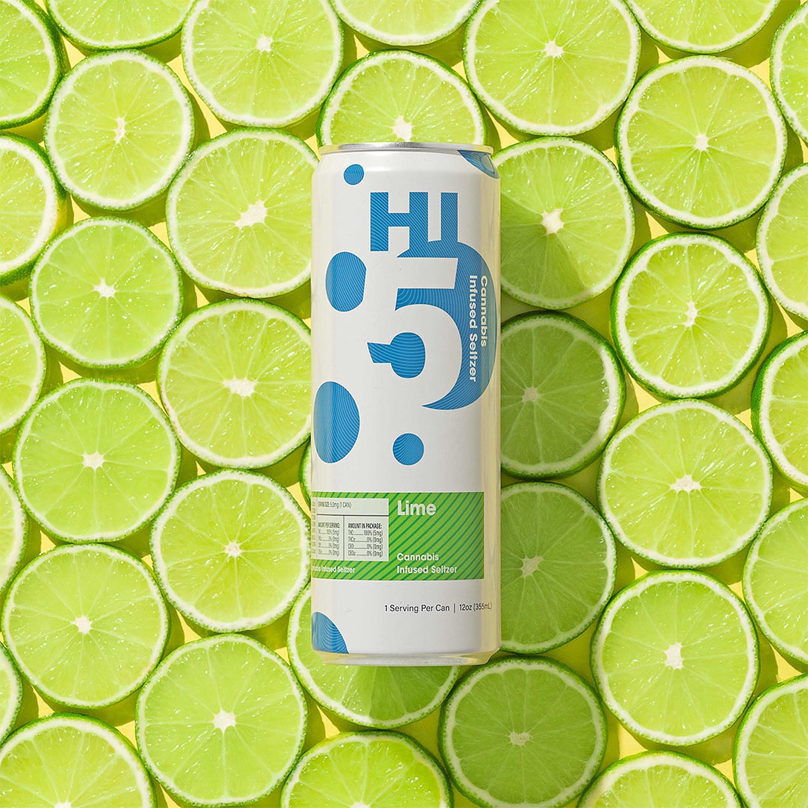 Hi5: Hi5 Cannabis Seltzer: Lime 5mg | Leafly