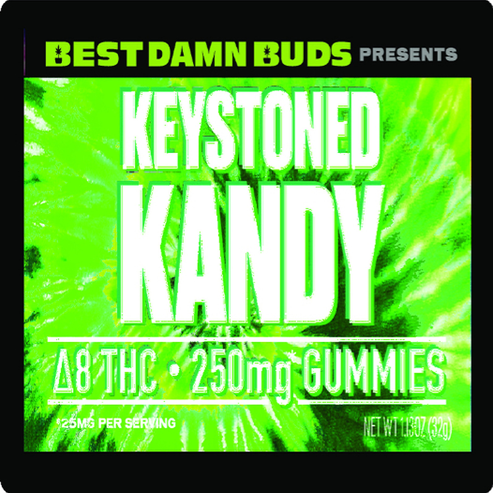 The Best Damn Buds: Keystoned Kandy - Gummies - Delta 8 - 250mg | Leafly
