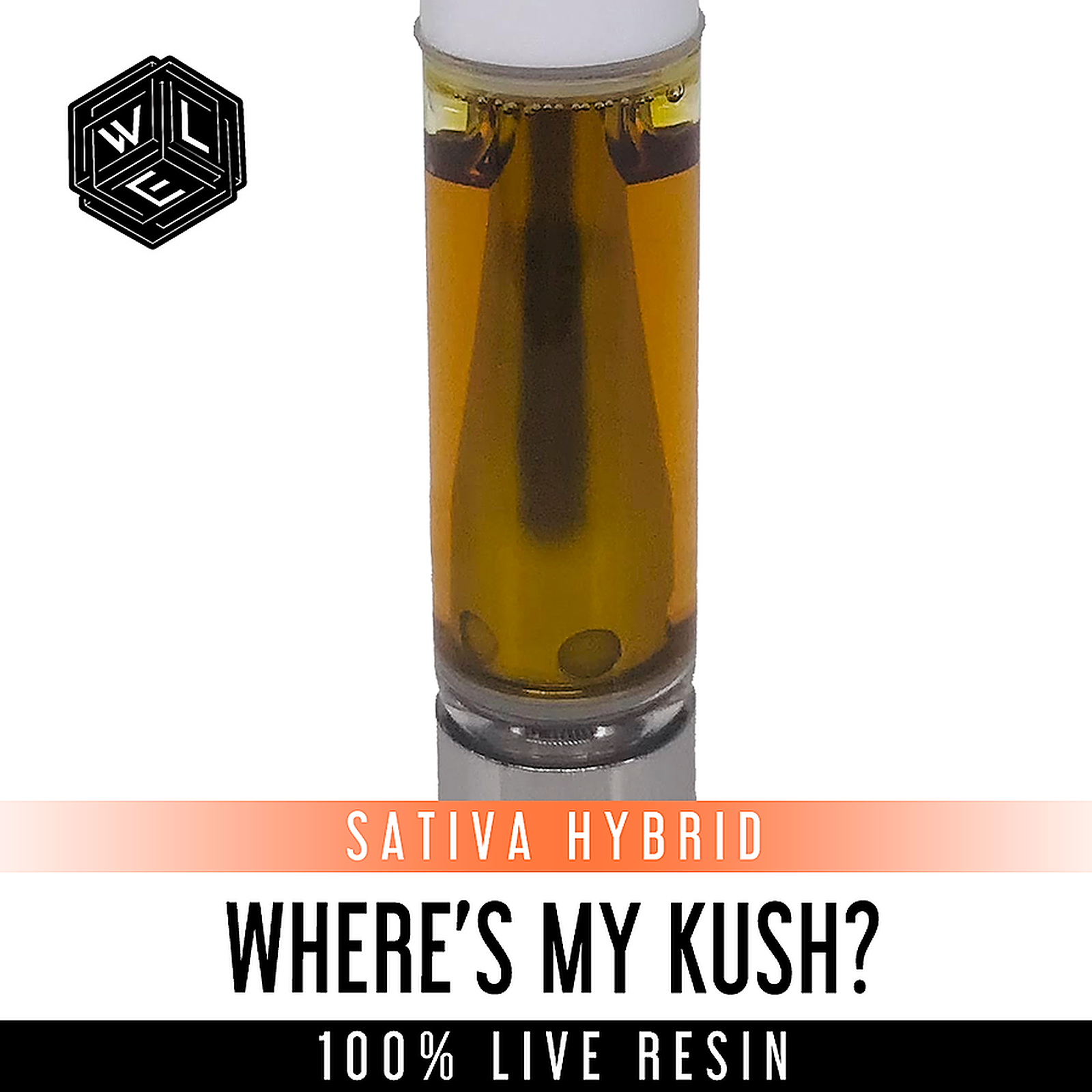 White Label Extracts Wheres My Kush 100 Live Resin Cartridge 1 Gram