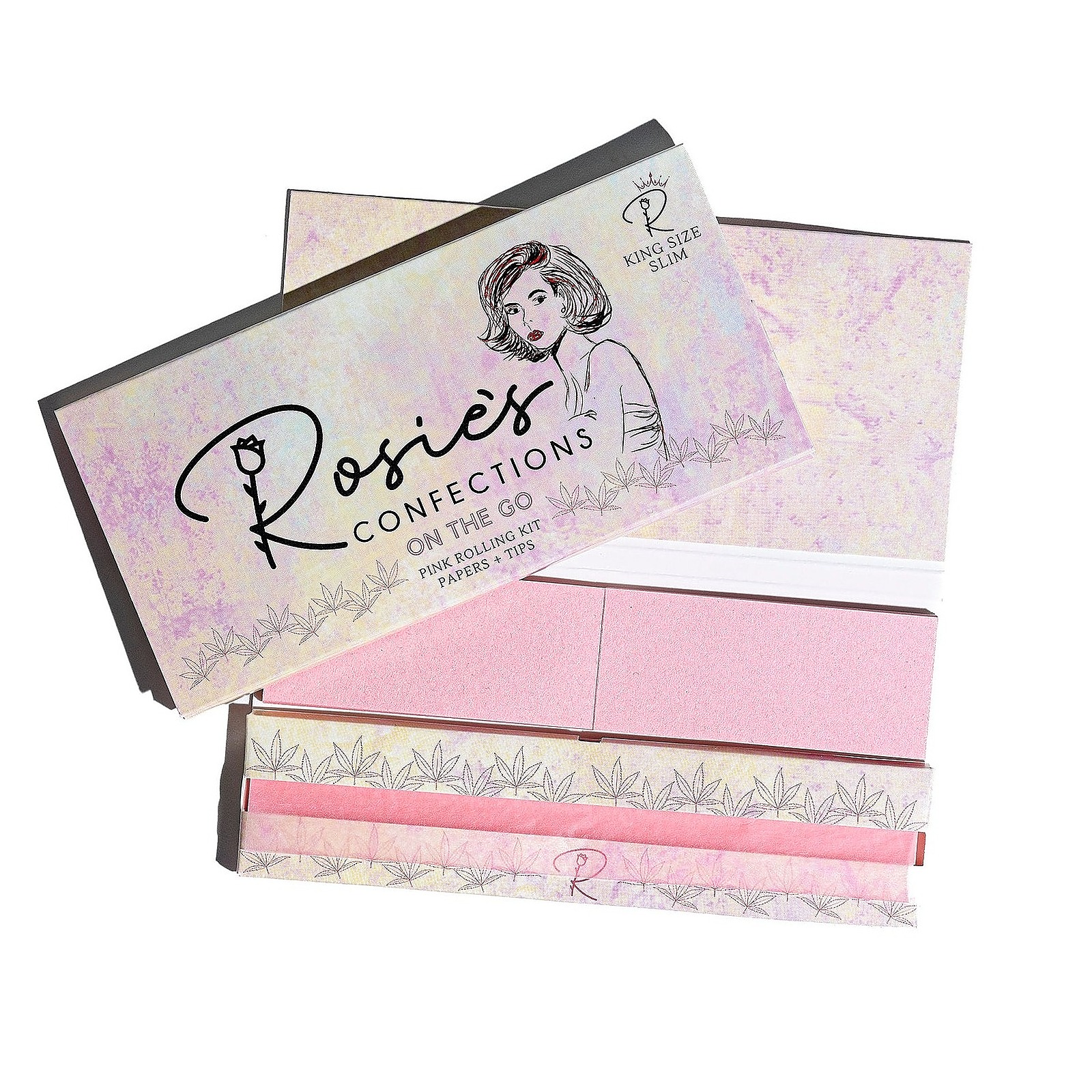 Rosie's Confections: Rosie's Pink Rolling Papers with Filters | Leafly