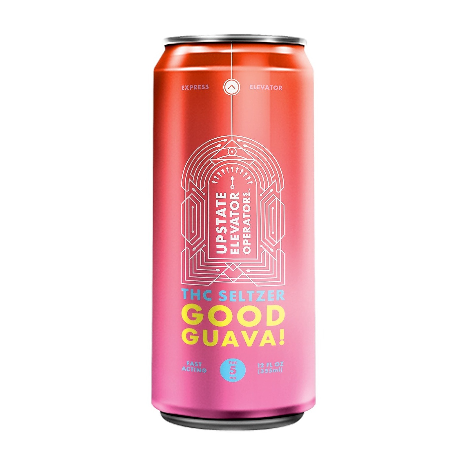 Upstate Elevator Operators: Good Guava! THC Seltzer, 5mg | Leafly Upstate Elevator Operators: Good Guava! THC Seltzer, 5mg | Leafly