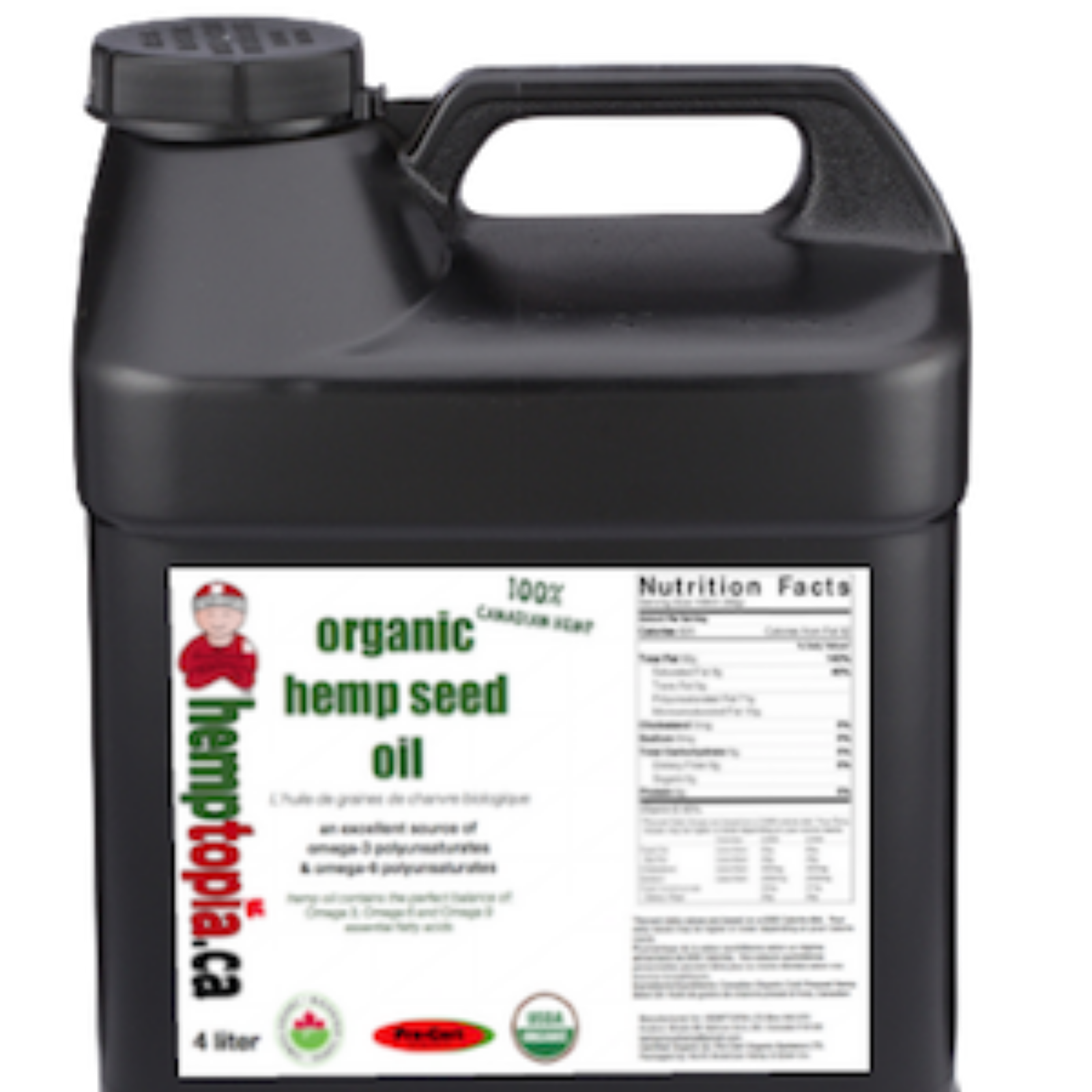 Organic Hemp Seed Oil 4 Liter Jug Leafly