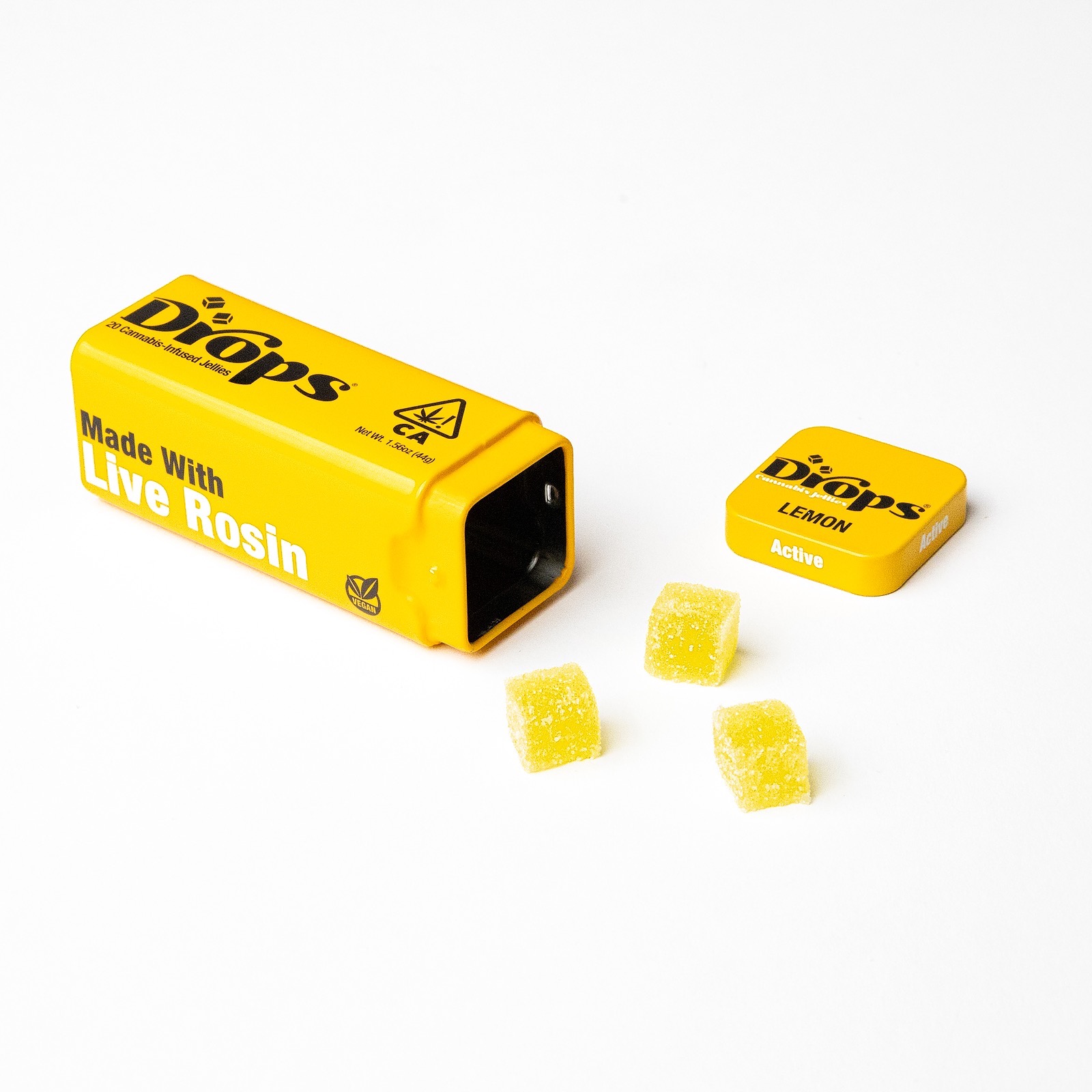 Drops: Lemon Jellies 100mg THC | 20-pack | Leafly