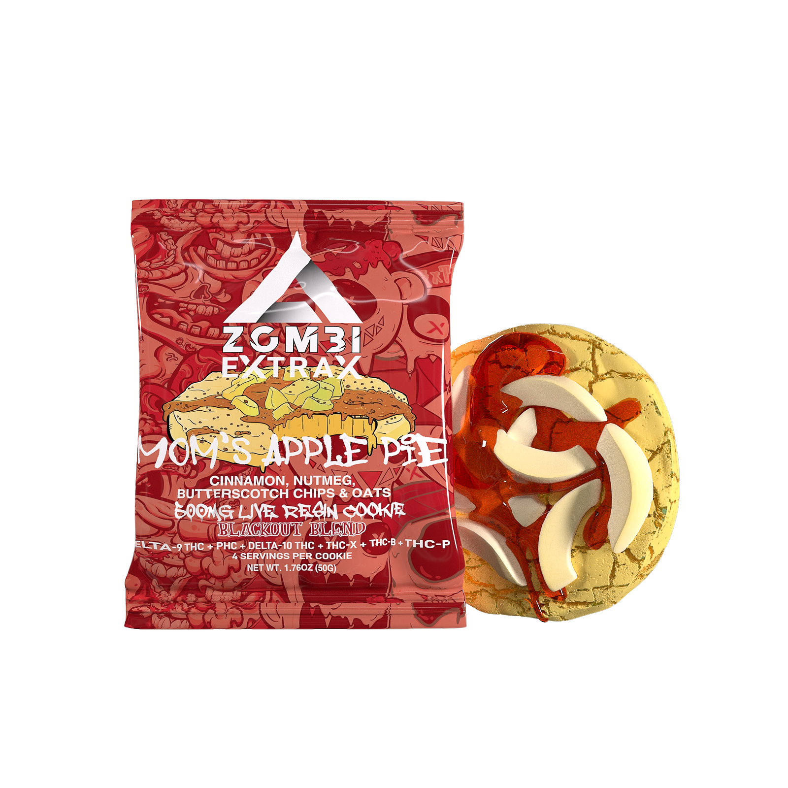 Delta Extrax: Mom’s Apple Pie Zombi Extrax Cookie Live Resin 500mg | Leafly