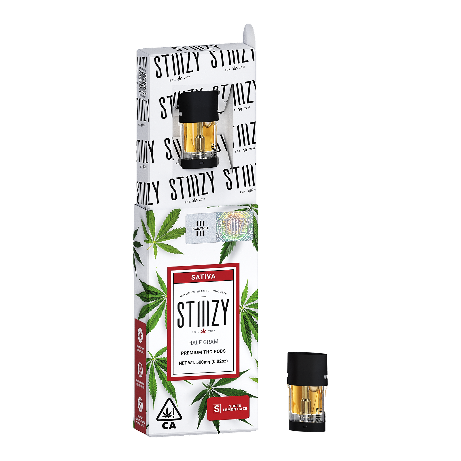 STIIIZY: SUPER LEMON HAZE PREMIUM THC POD .5G | Leafly