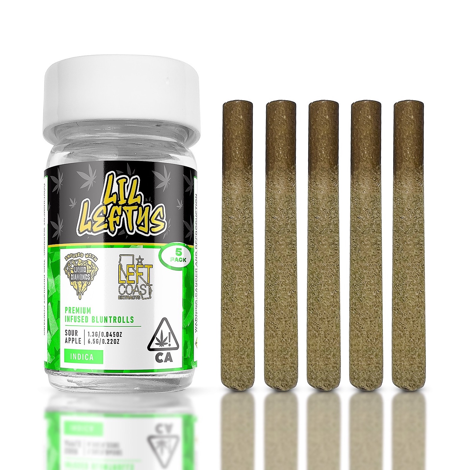 Left Coast Extracts: Lil Lefty's / MINI BLUNTS / Sour Apple | Leafly