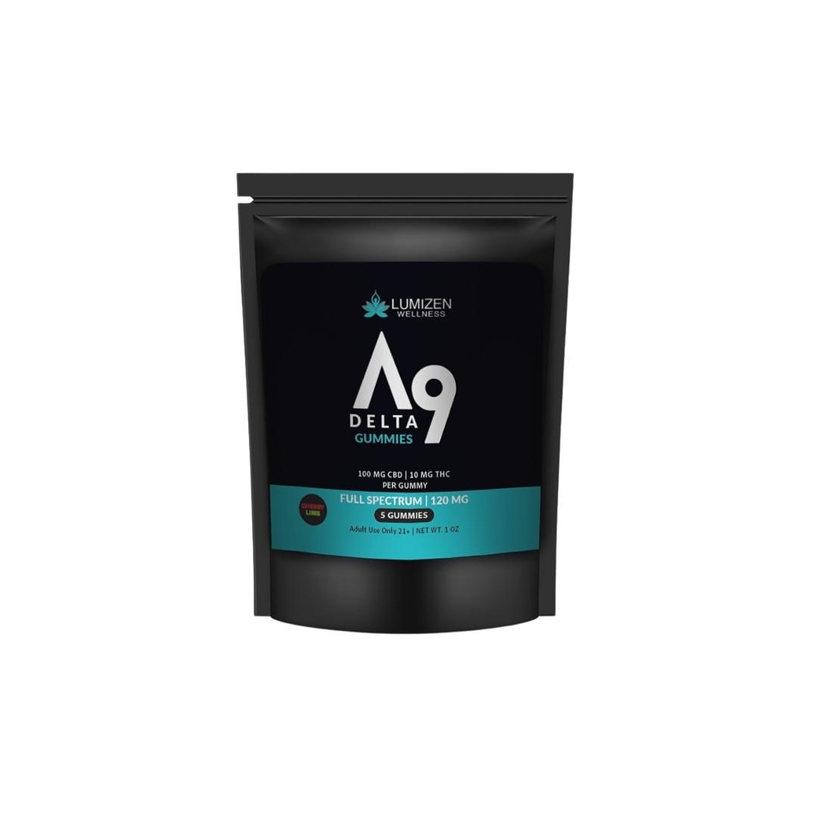 Lumizen CBD: Delta 9 Gummies - Cherry Lime ∆9 - 5ct, | Leafly