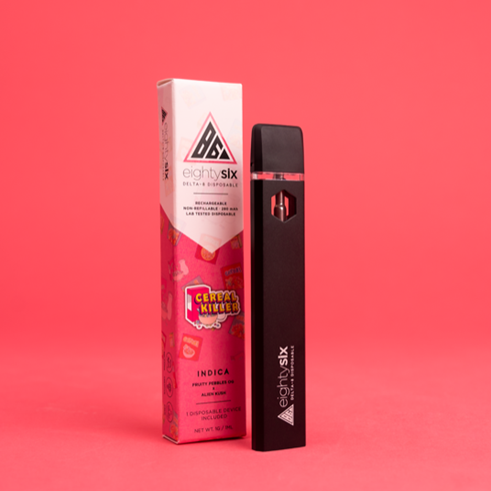 Eighty Six: Cereal Killer Delta-8 THC 1G Disposable (F.P OG) | Leafly