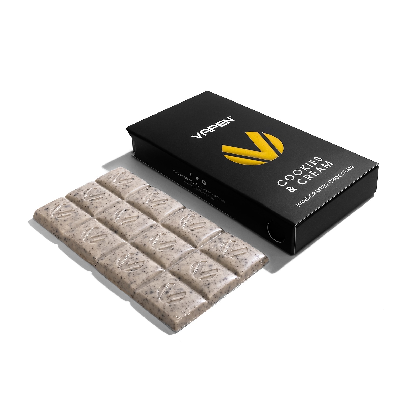 Vapen: Cookies & Cream White Chocolate Bar 240mg | Leafly