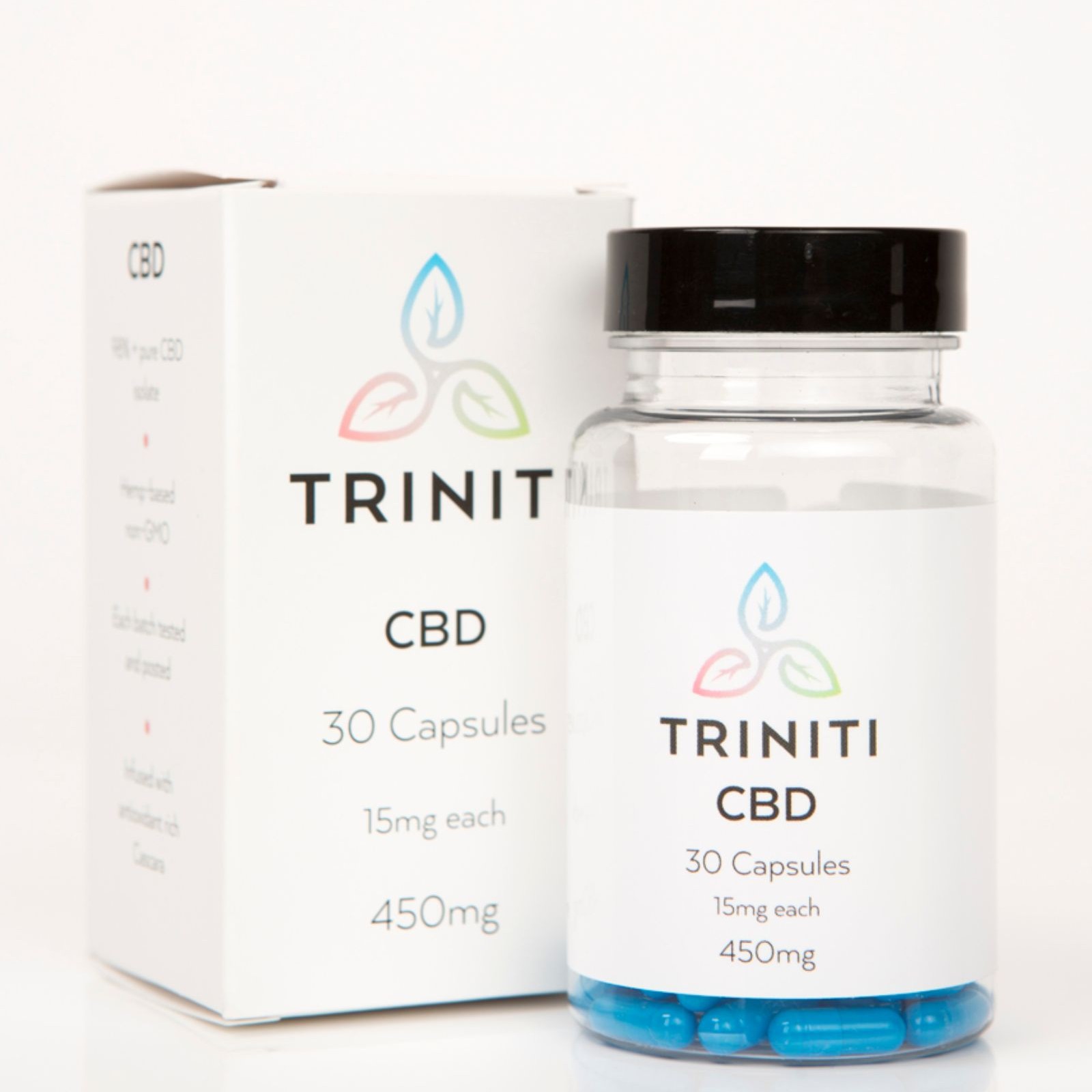 Triniti CBD: Capsules (30 Qty.) with Anti-Oxidants | Leafly