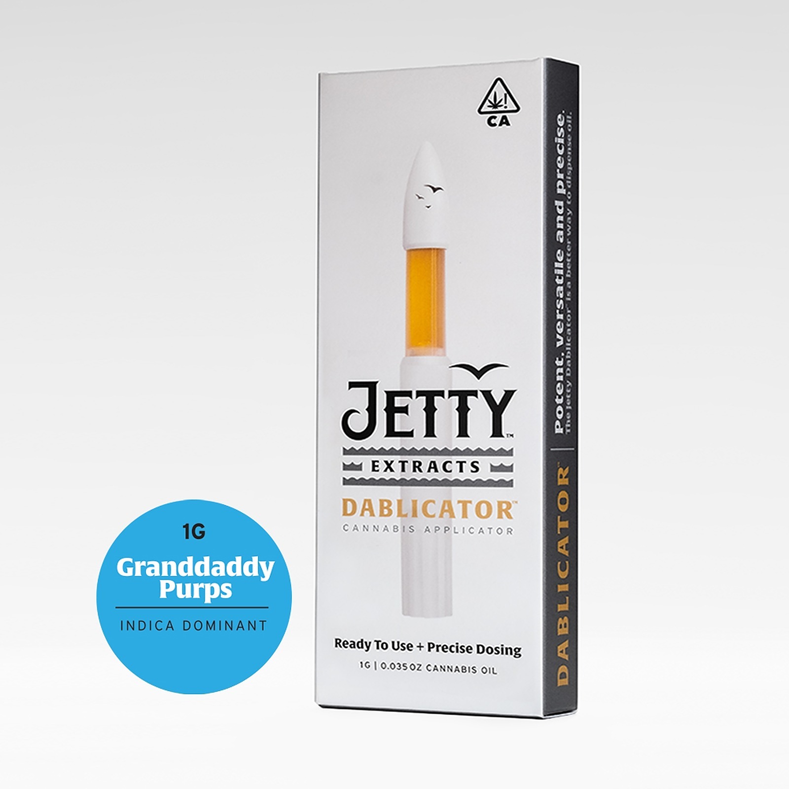Jetty Extracts: Granddaddy Purps HIGH THC Dablicator™ Oil Applicator 1g ...