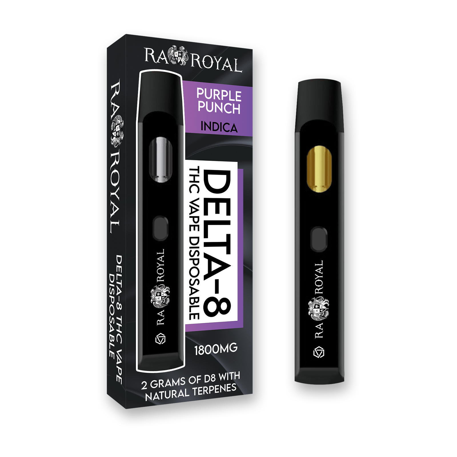 RA Royal: R.A. Royal Delta-8 Vape: Purple Punch (Indica) | Leafly