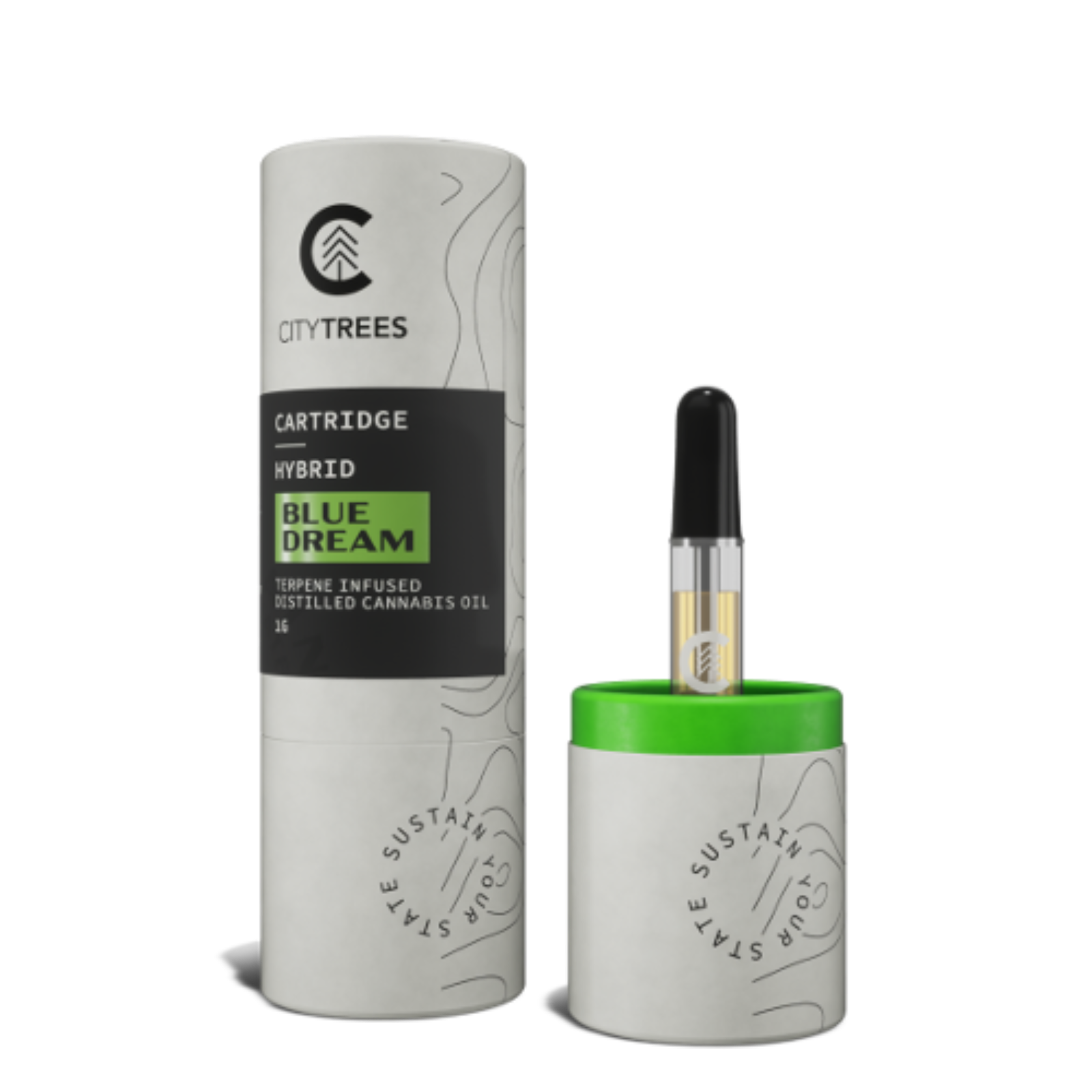 City Trees: City Trees 1g Blue Dream Distillate Cartridge | Leafly