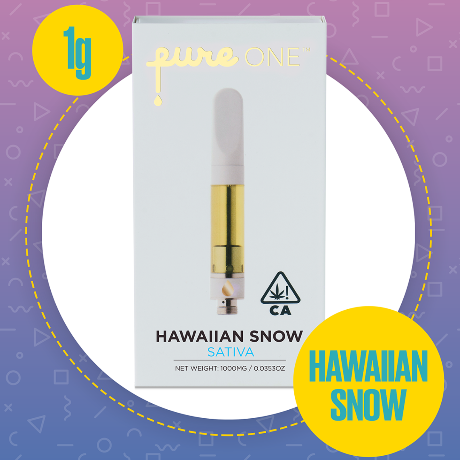 Pure Vape: Pure One - Hawaiian Snow [1000mg] | Leafly