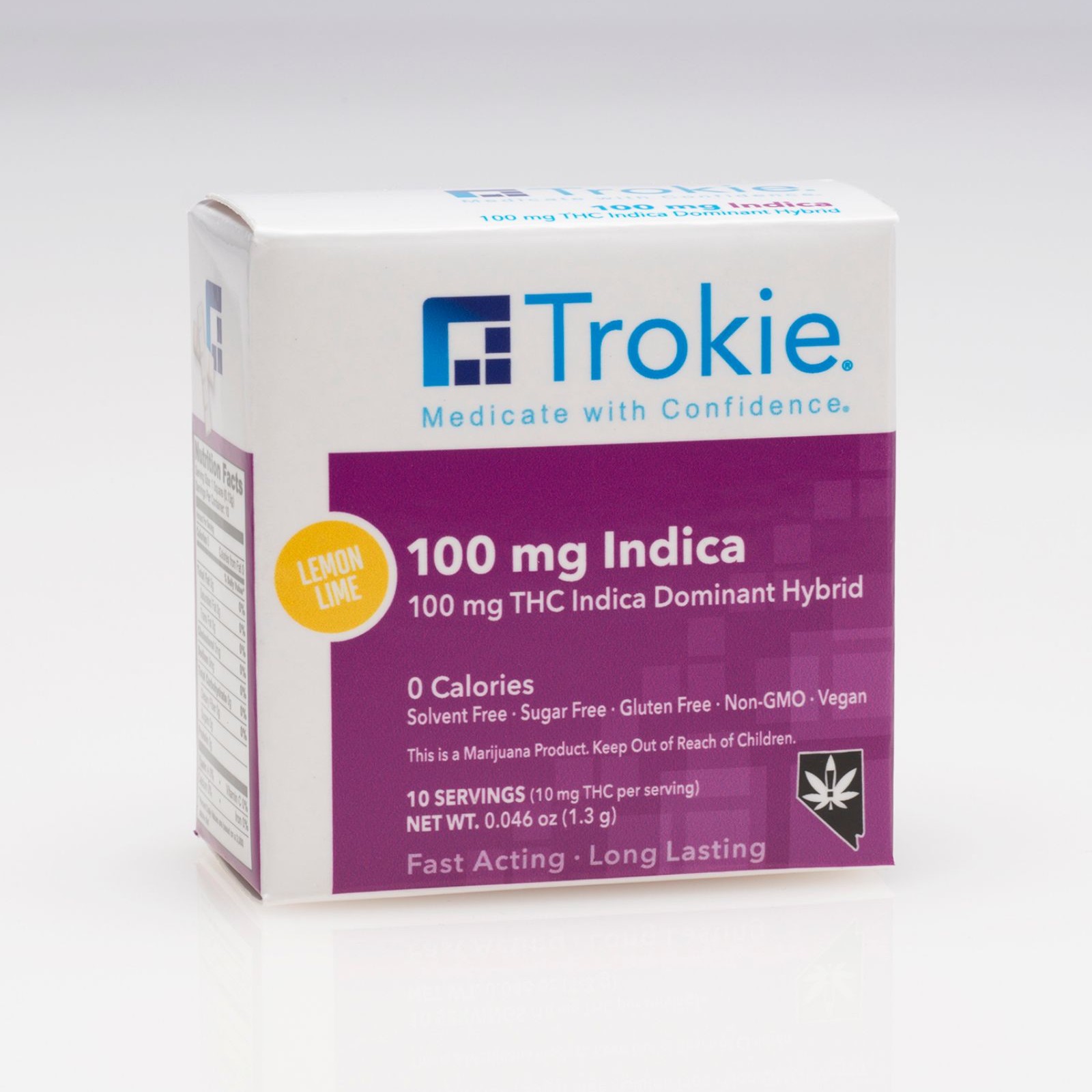 Trokie: Indica Lemon Lime Lozenge 100mg | Leafly