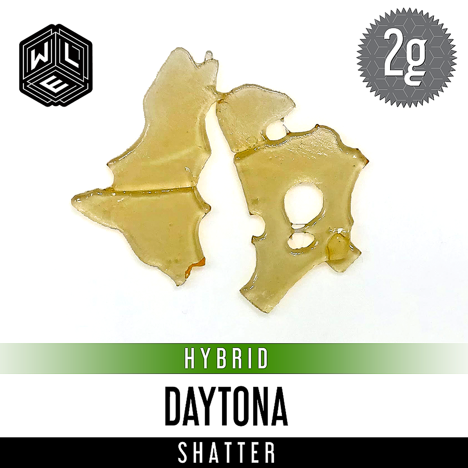 White Label Extracts: Daytona Shatter 2 Gram | Leafly