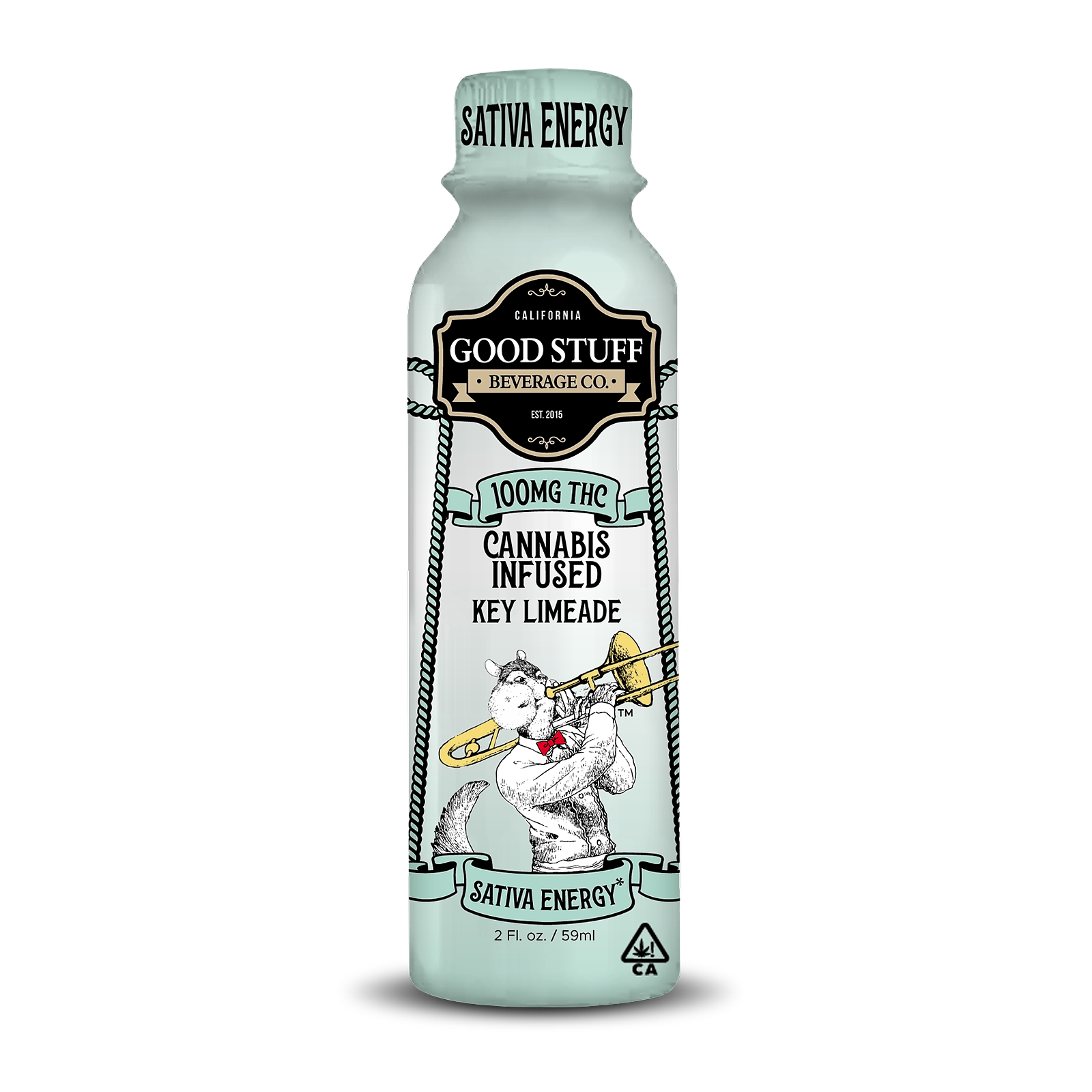 Good Stuff Beverage Co.: Key Limeade - Sativa Energy - 100MG 2oz Shot ...