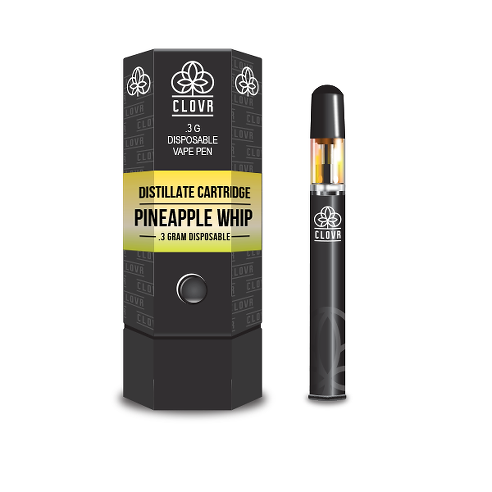 CLOVR: CLOVR - disposable vape pen - 300 mg - distillate - Pineapple ...