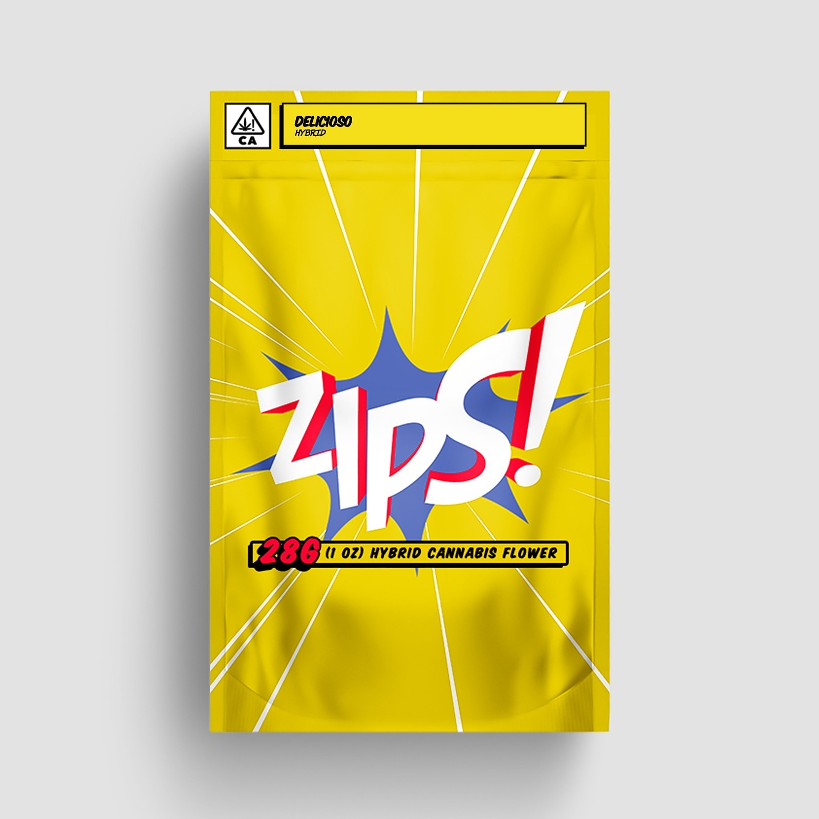 Zips!: Delicioso - Greenhouse - Hybrid - Ounce (28g) | Leafly