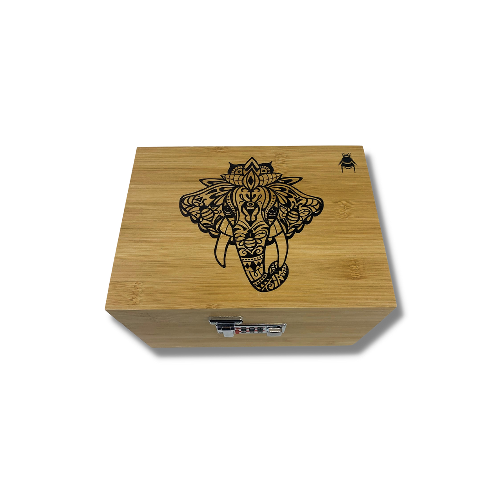 Bzz Box: Stash Box - Large Bzz Box with Artist Designed Elephant | Leafly