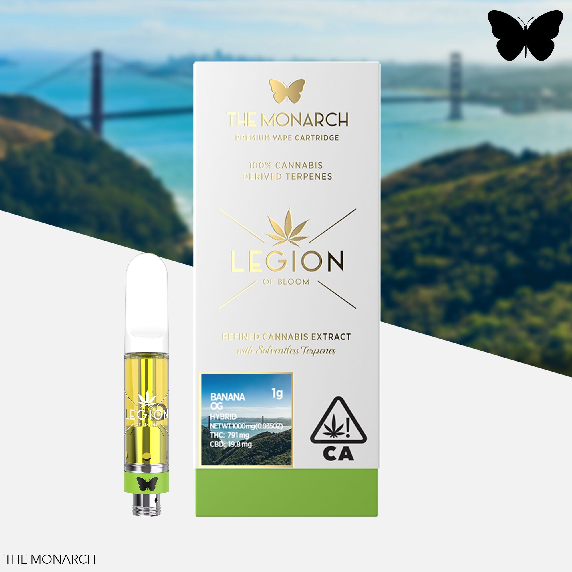Legion of Bloom: Monarch | Banana OG 1 gram Cartridge | Leafly