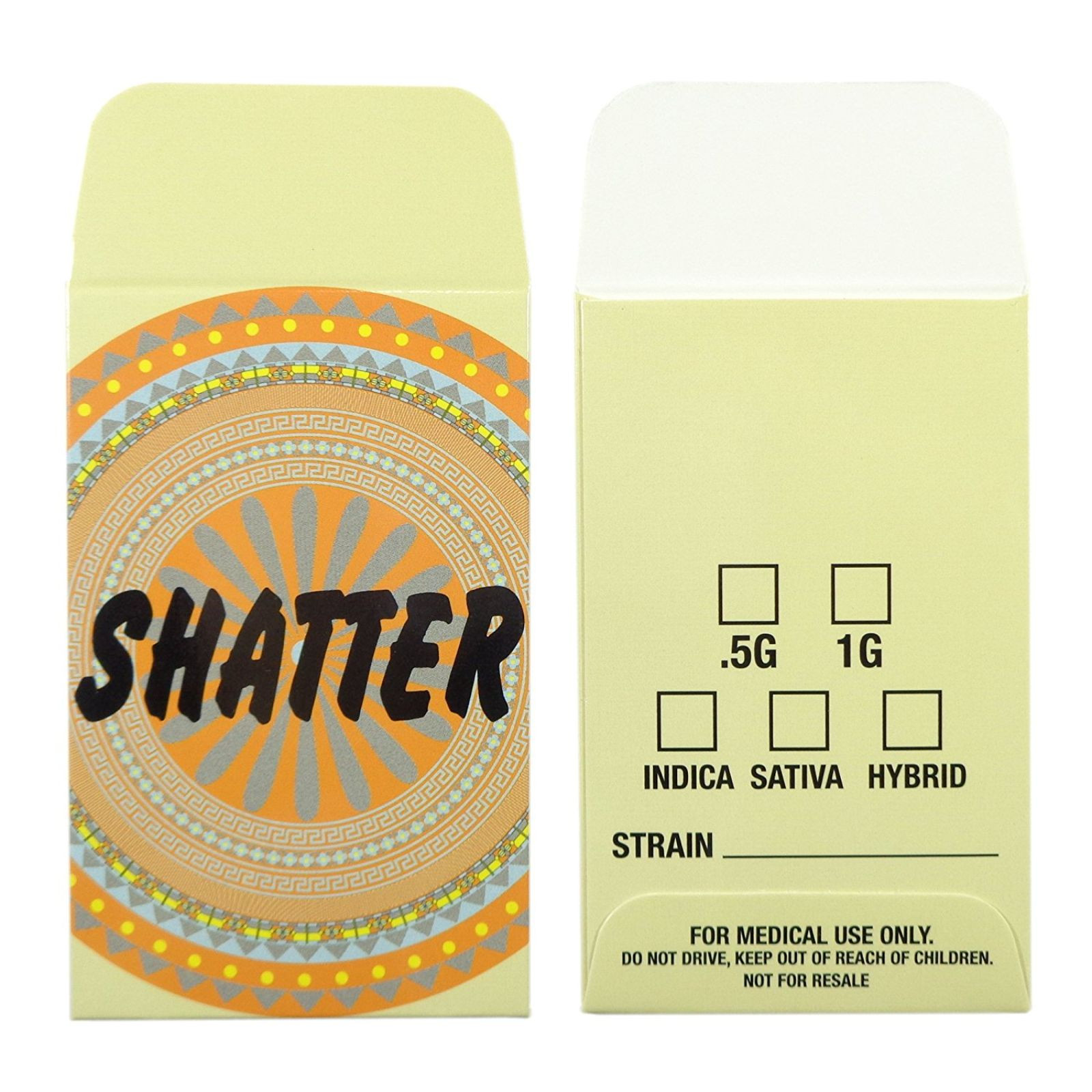Shatter Labels: 25 Premium Beige Shatter Labels Extract Wax Strain Coin ...
