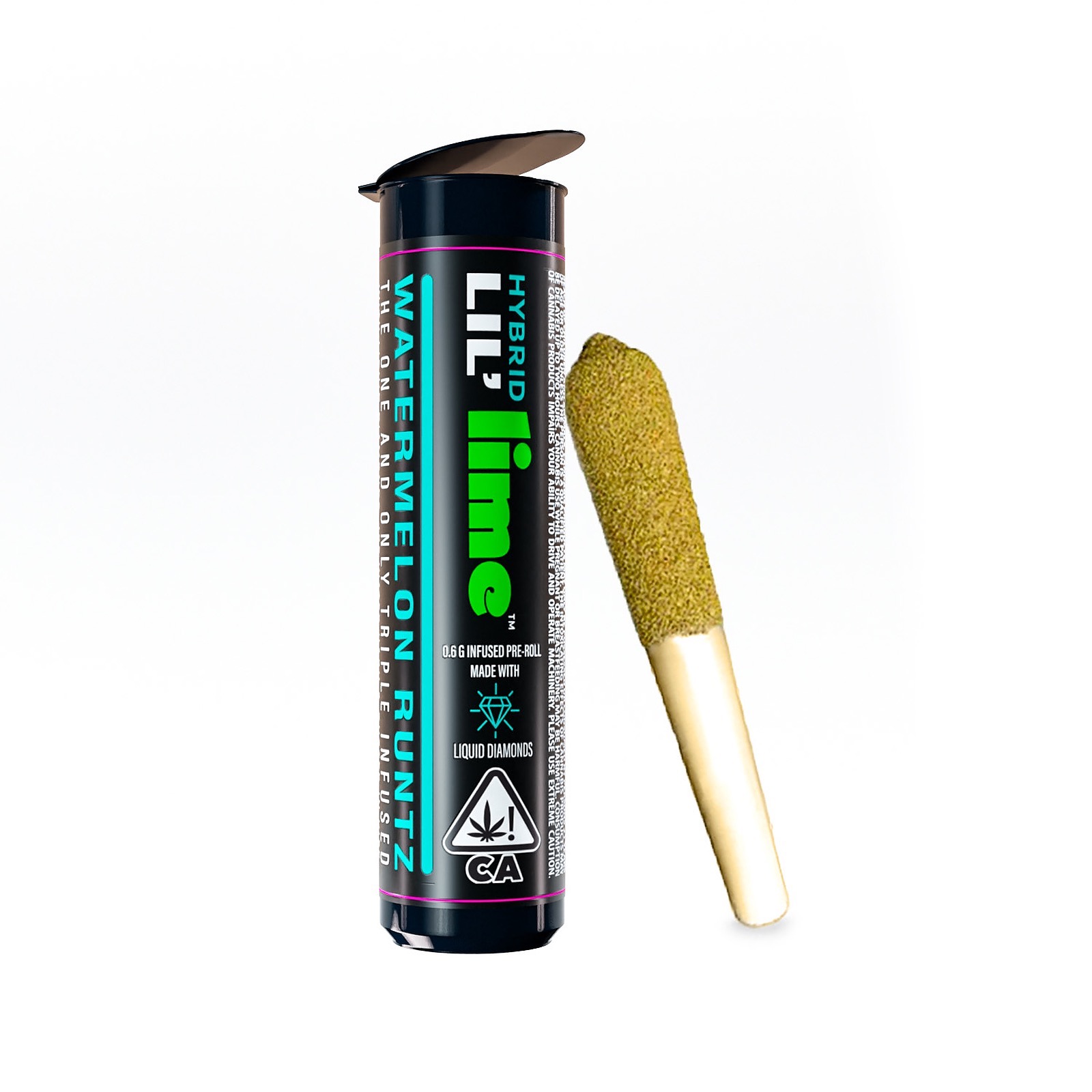 Lime: Diamond & Hash Infused Lil' Lime (.6g Mini Pre Roll) | Watermelon ...