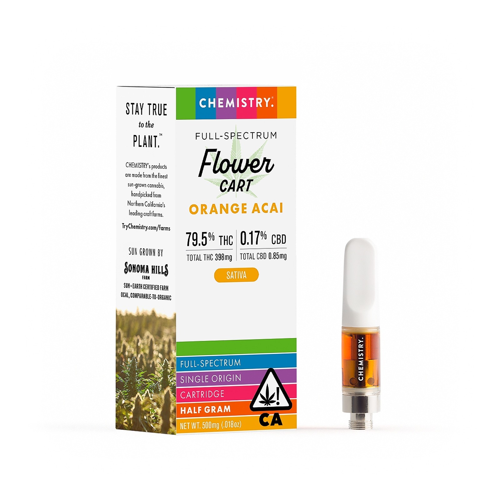 Chemistry.: Orange Acai Flower Cartridge [500mg] | Leafly