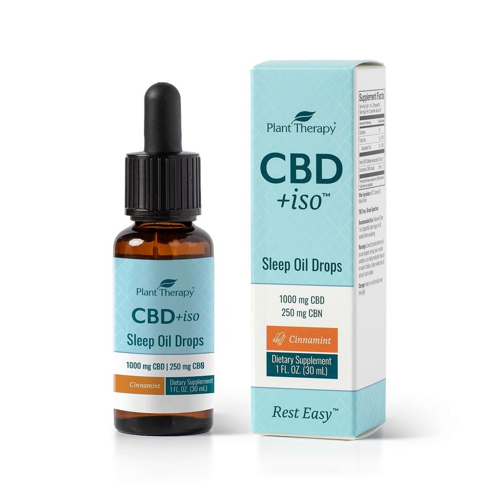 Plant Therapy: CBD+iso Sleep Oil Drops Cinnamint | Leafly