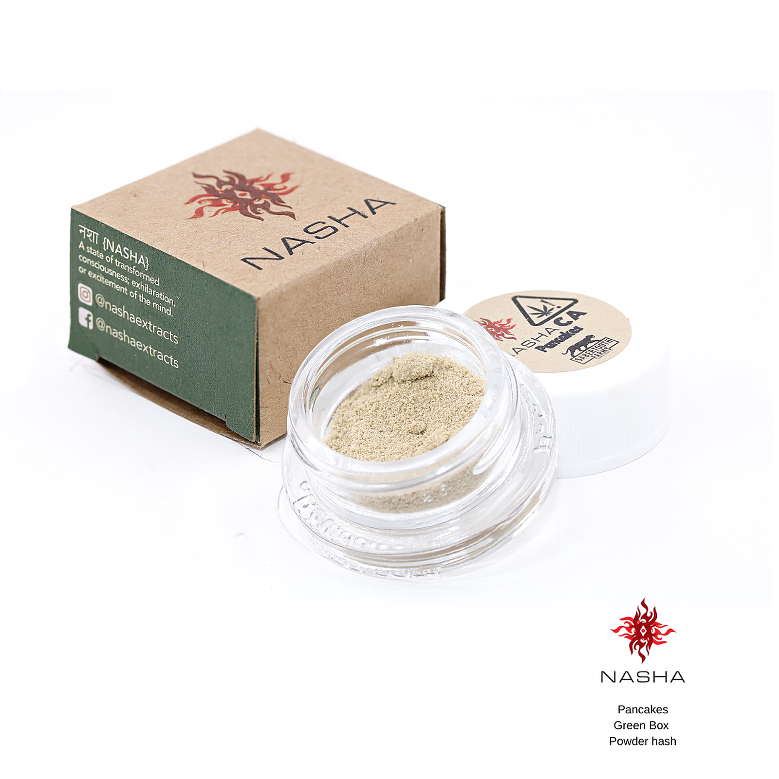 NASHA: Pancakes Green Powder Hash (Sabertooth) | Leafly