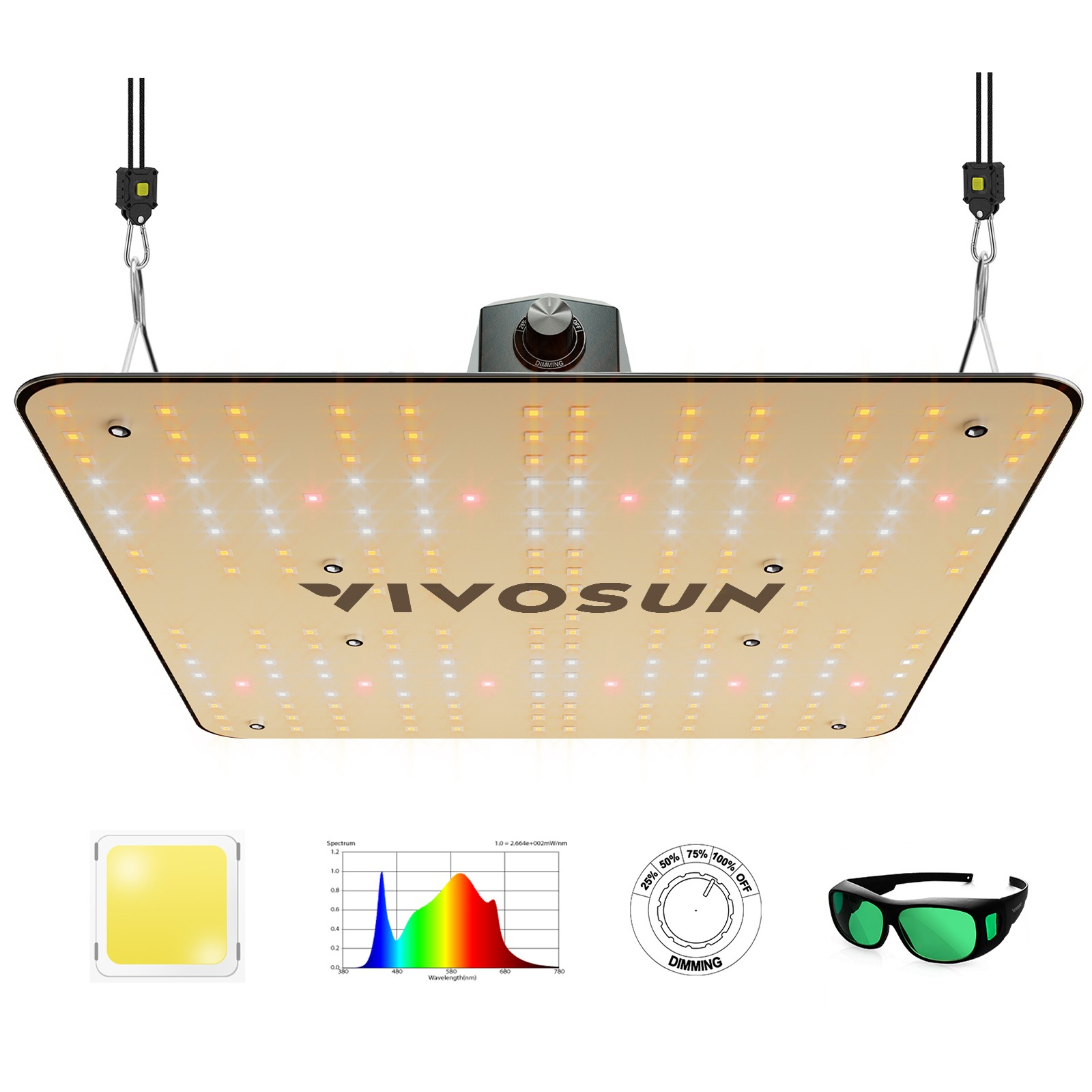 VIVOSUN: VIVOSUN VS1000 LED Grow Light with Samsung LM301H Diodes | Leafly