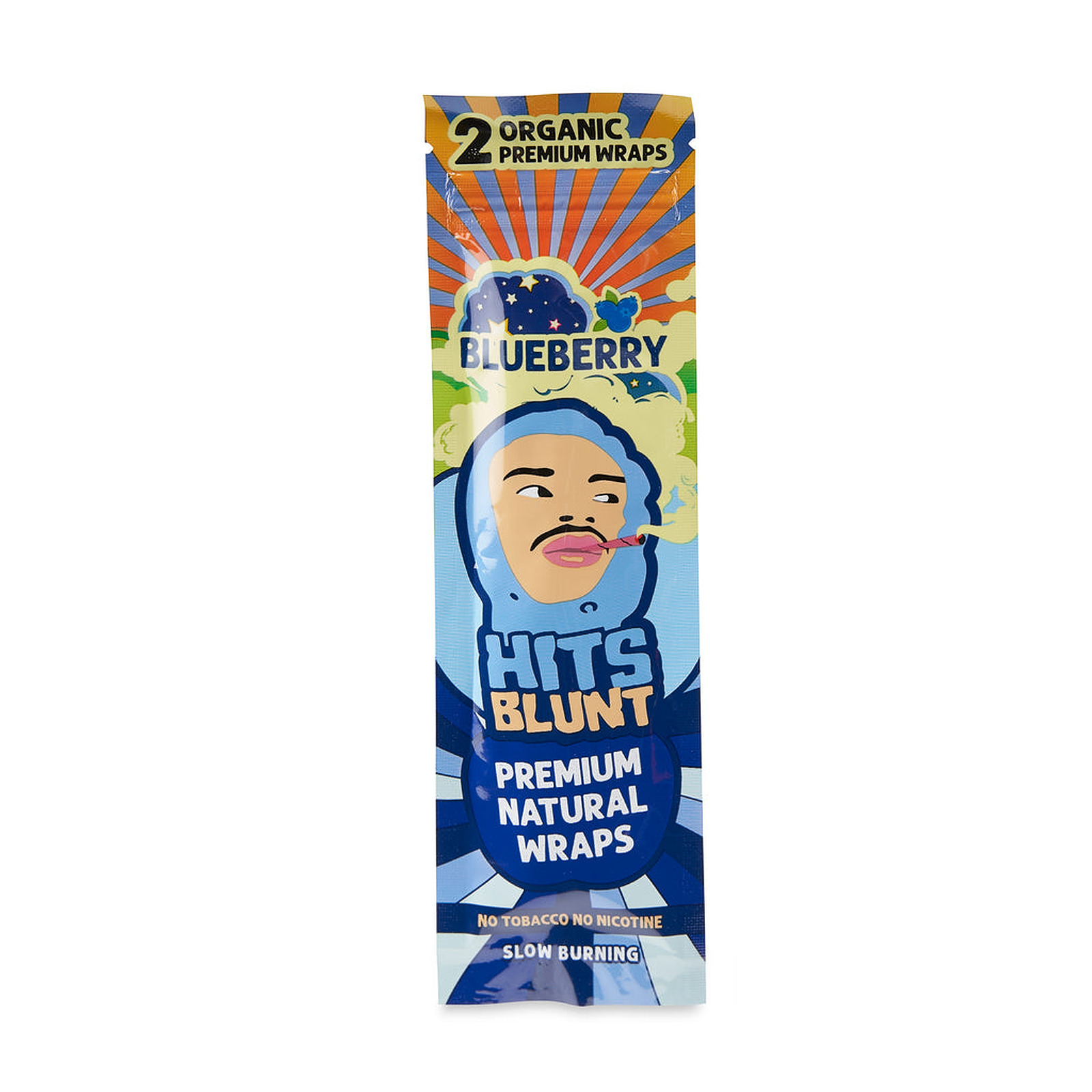 BOOM Headshop: Hits Blunt - Organic Premium Hemp Wraps - Blueberry | Leafly