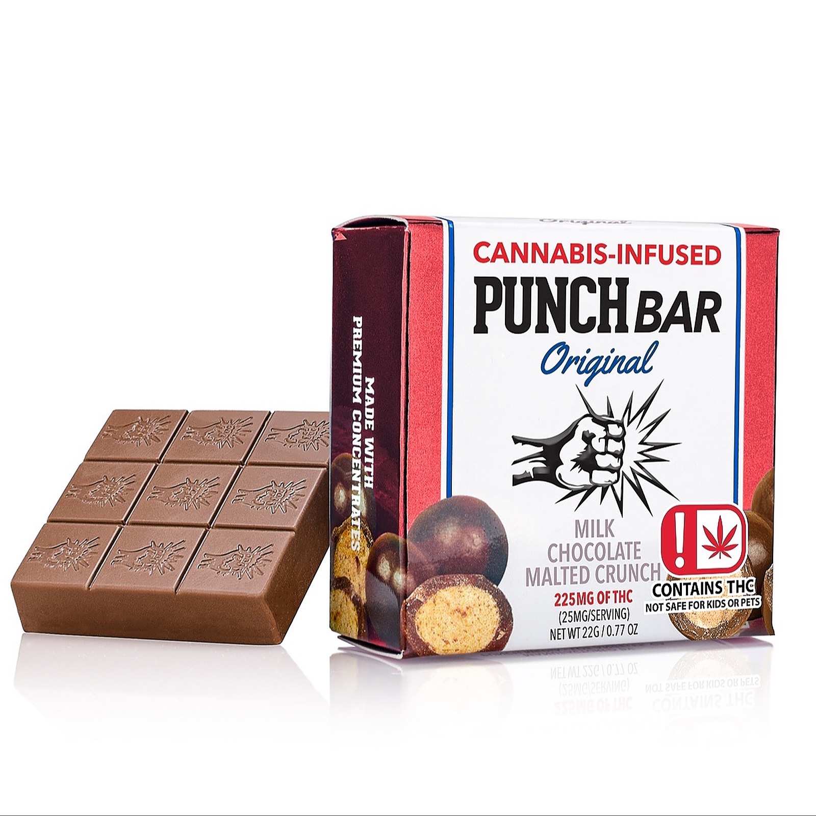 Punch: Milk Chocolate Malted Crunch OK 225MG PunchBar | Leafly