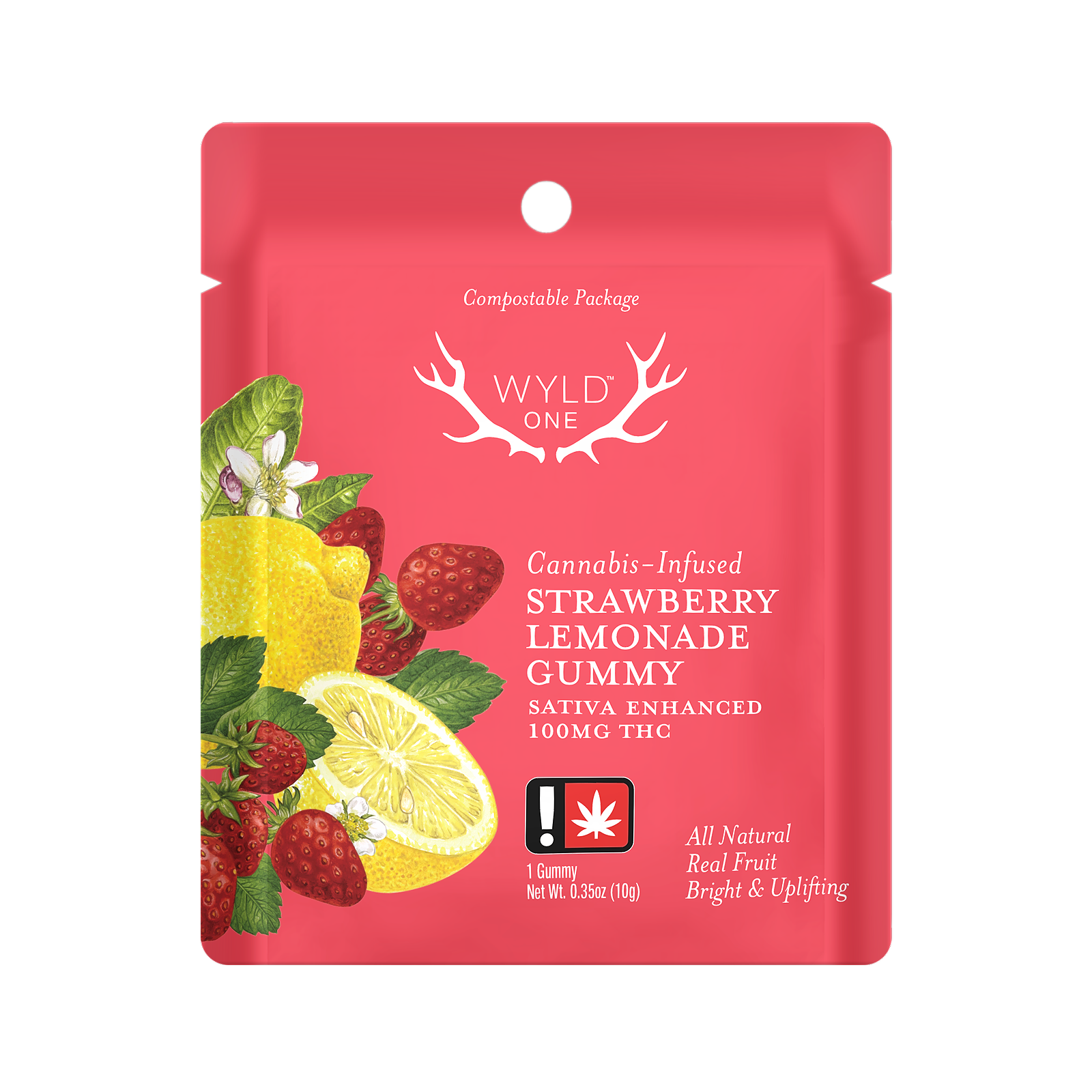 Wyld: Wyld ONE: Strawberry Lemonade Sativa Enhanced Gummy | Leafly Wyld: Wyld ONE: Strawberry Lemonade Sativa Enhanced Gummy | Leafly