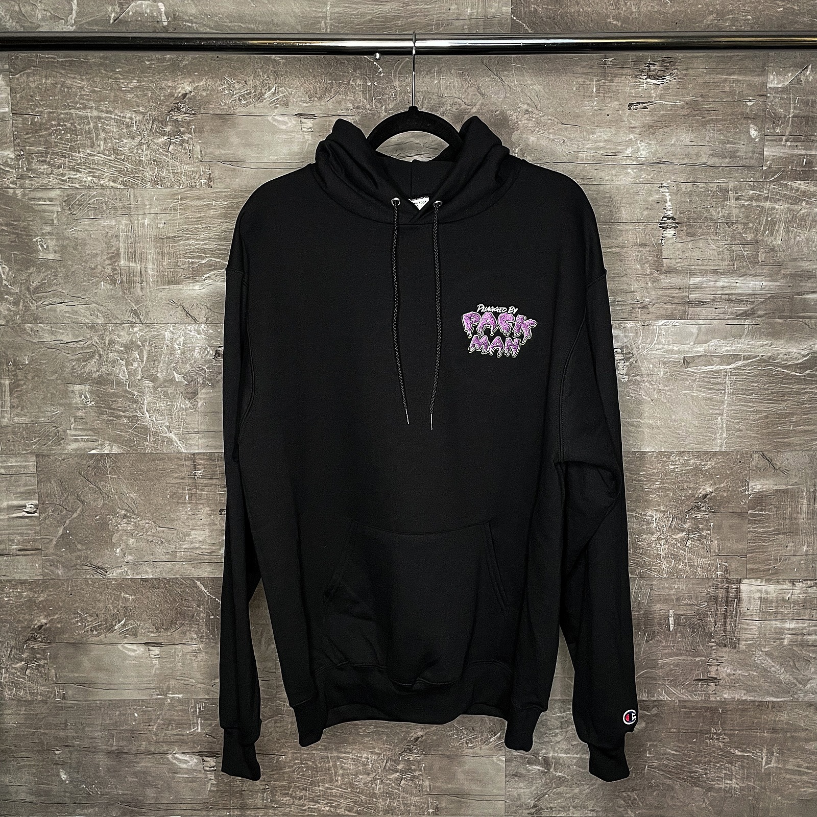 Pack Man: Pack Man Logo Hoodie | Leafly