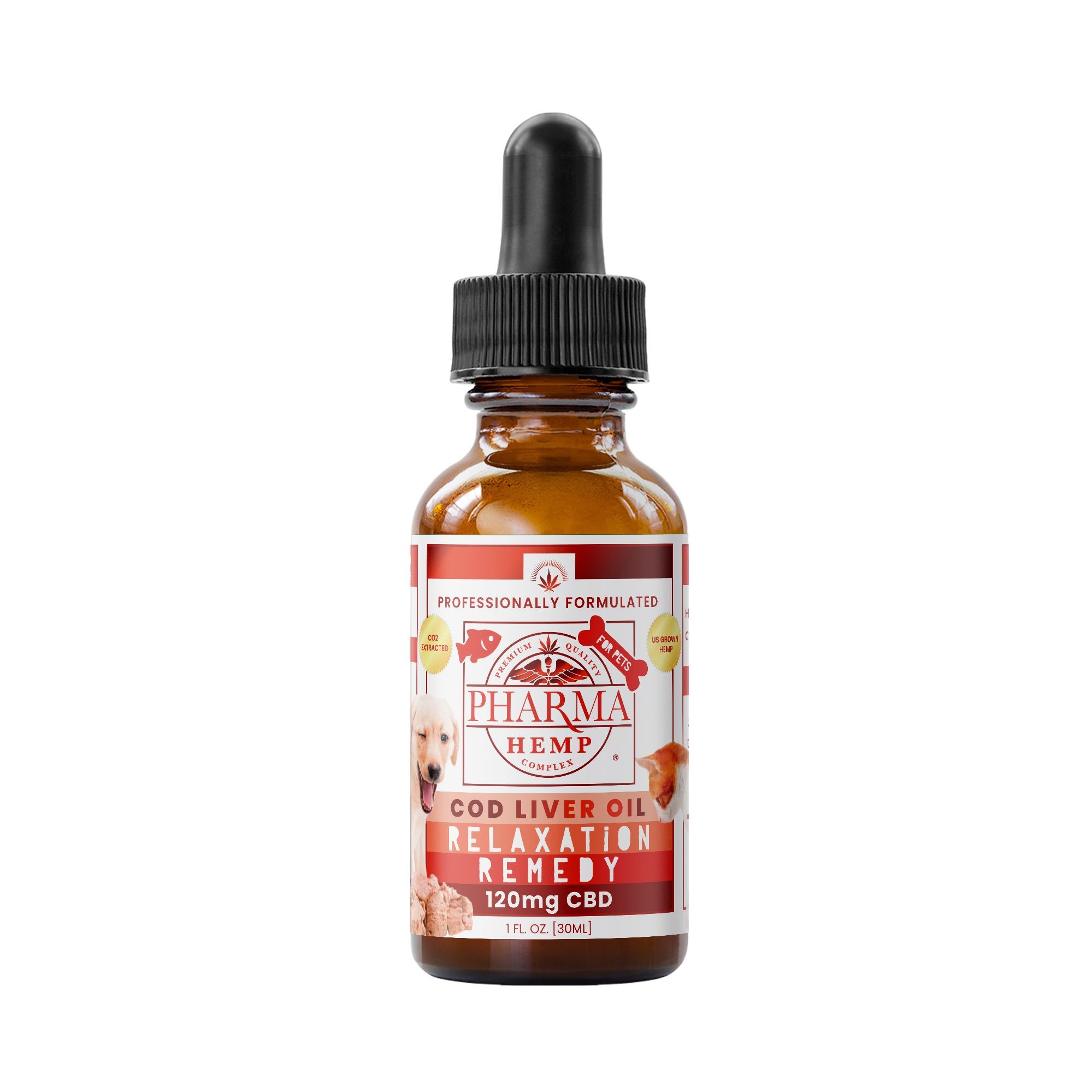 Pharma Hemp Complex: Cod Liver Oil CBD Tincture for Pets 120-1100mgs ...