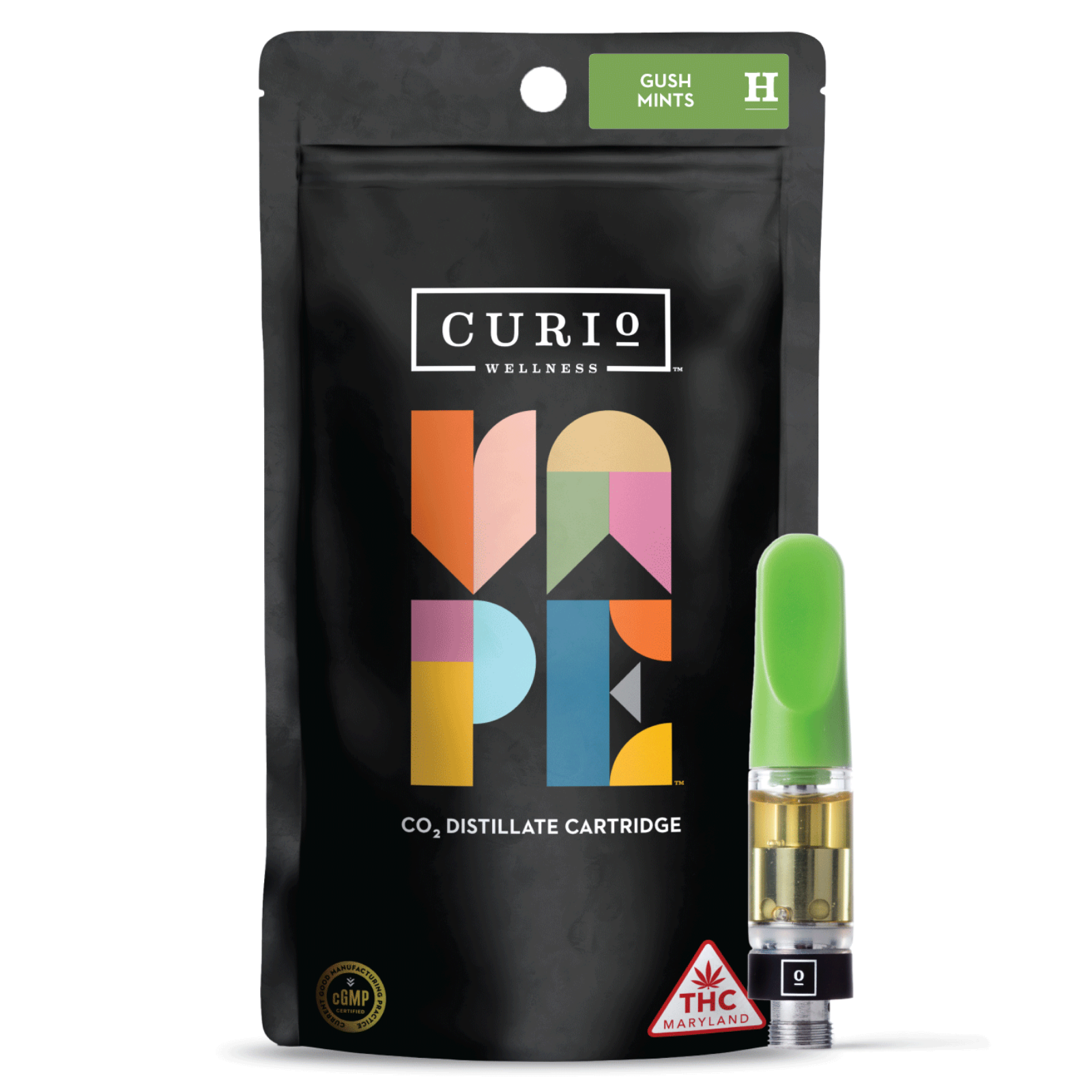 Curio Wellness: Gush Mints Vape Cartridge [1g] | Leafly