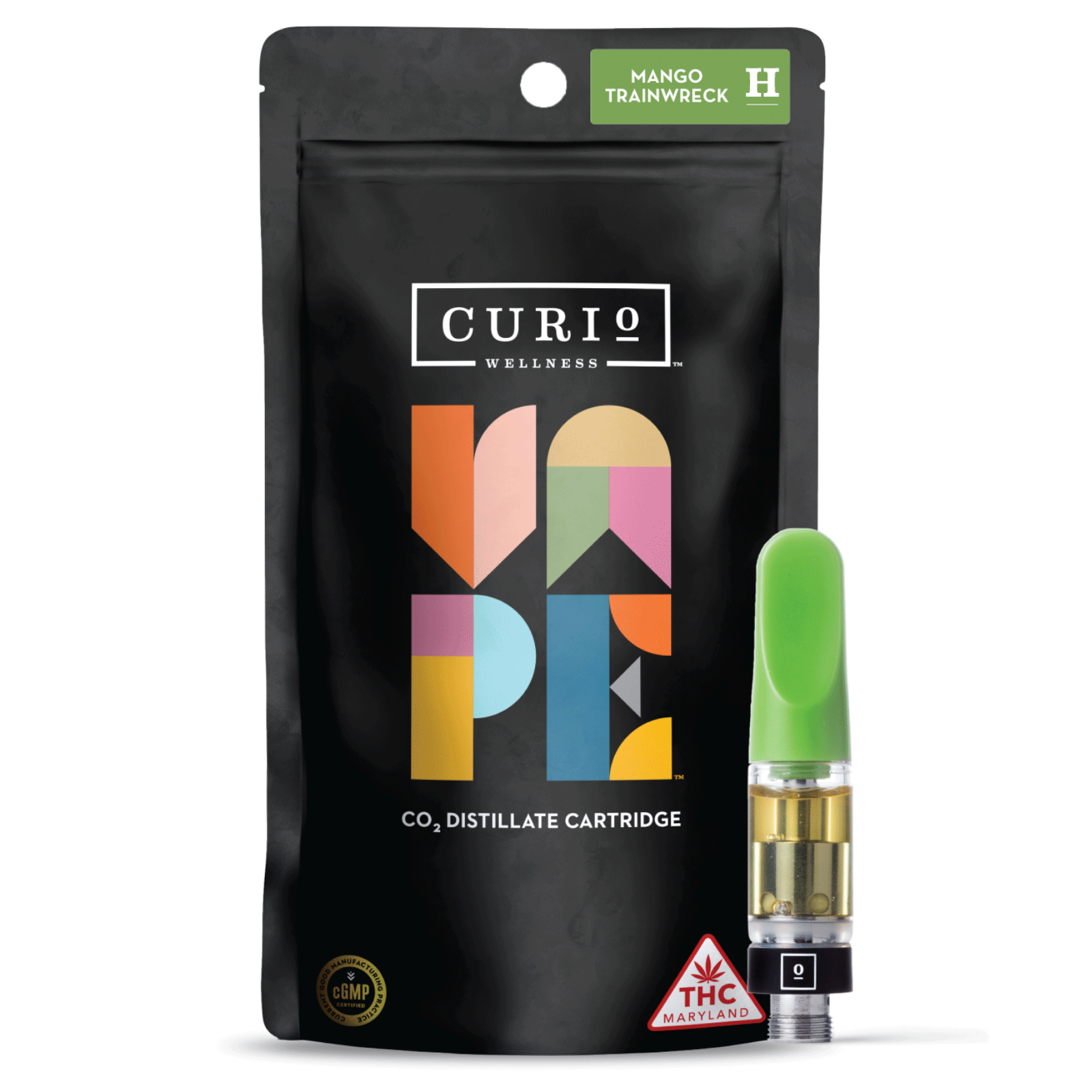 Curio Wellness: Mango Trainwreck Vape Cartridge [1g] | Leafly