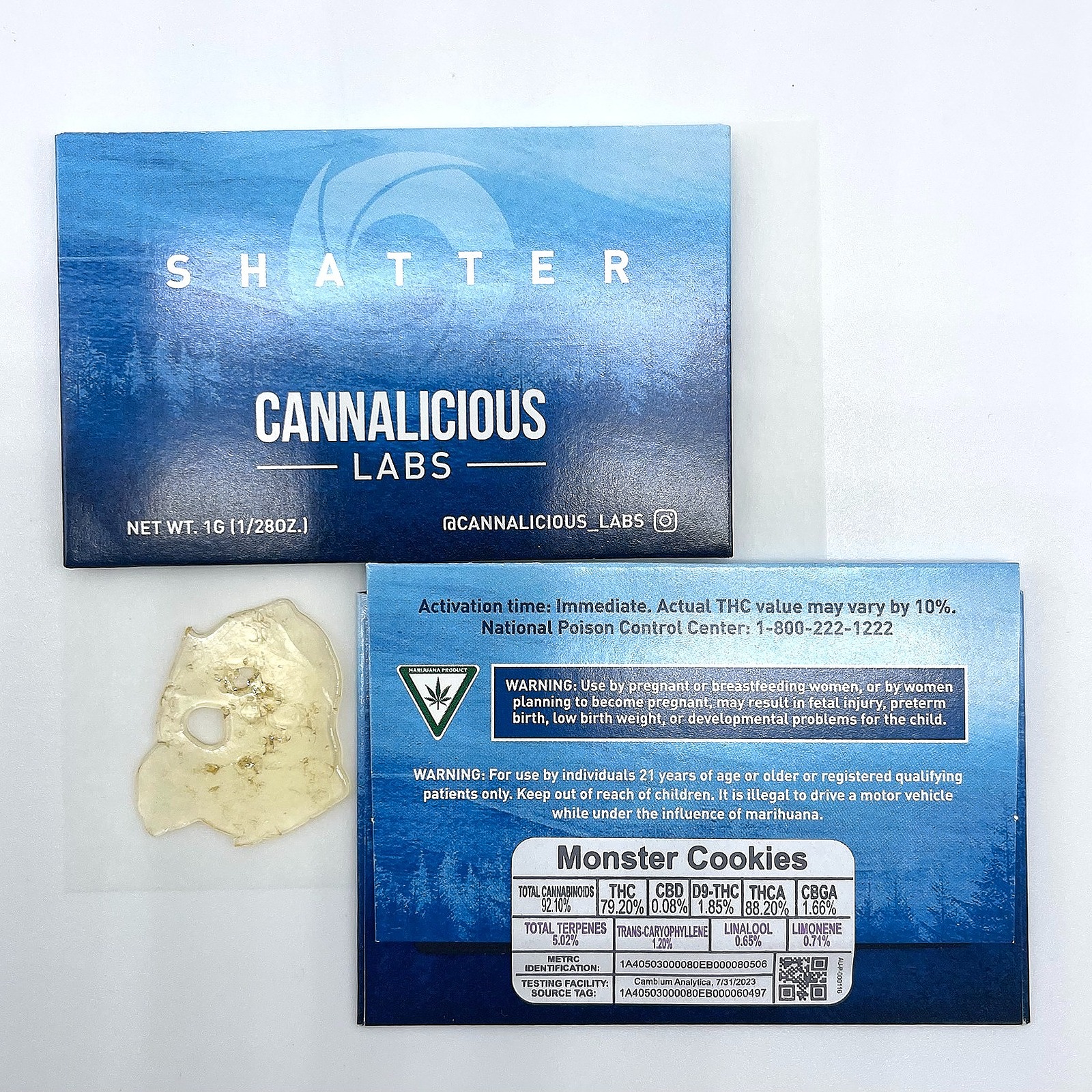 Cannalicious Labs: Monster Cookies Shatter | Leafly