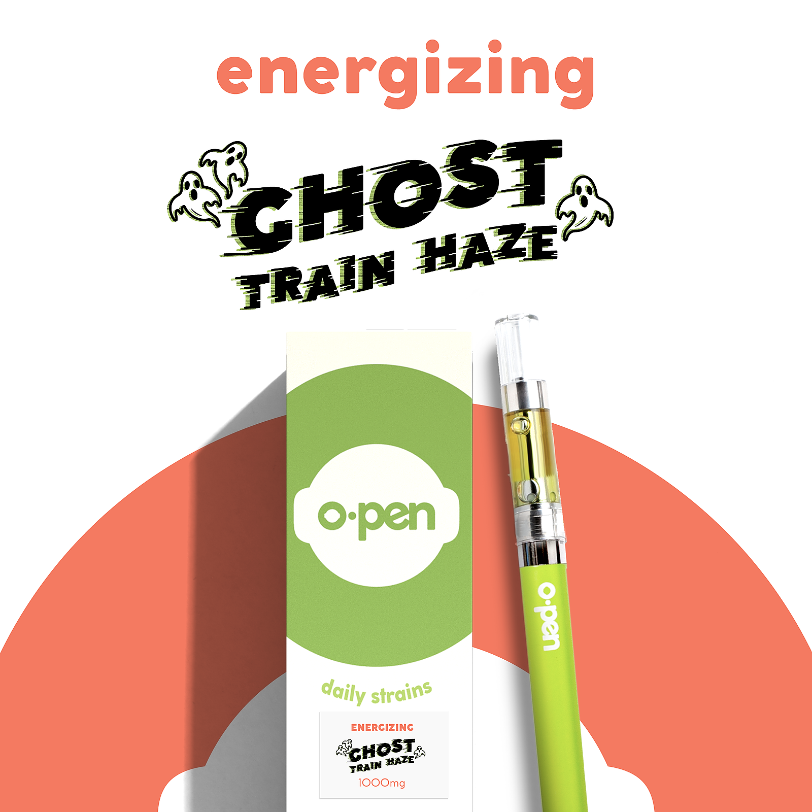 O.pen: O.pen Daily Strains - Ghost Train Haze (Energizing) - 1000mg | Leafly