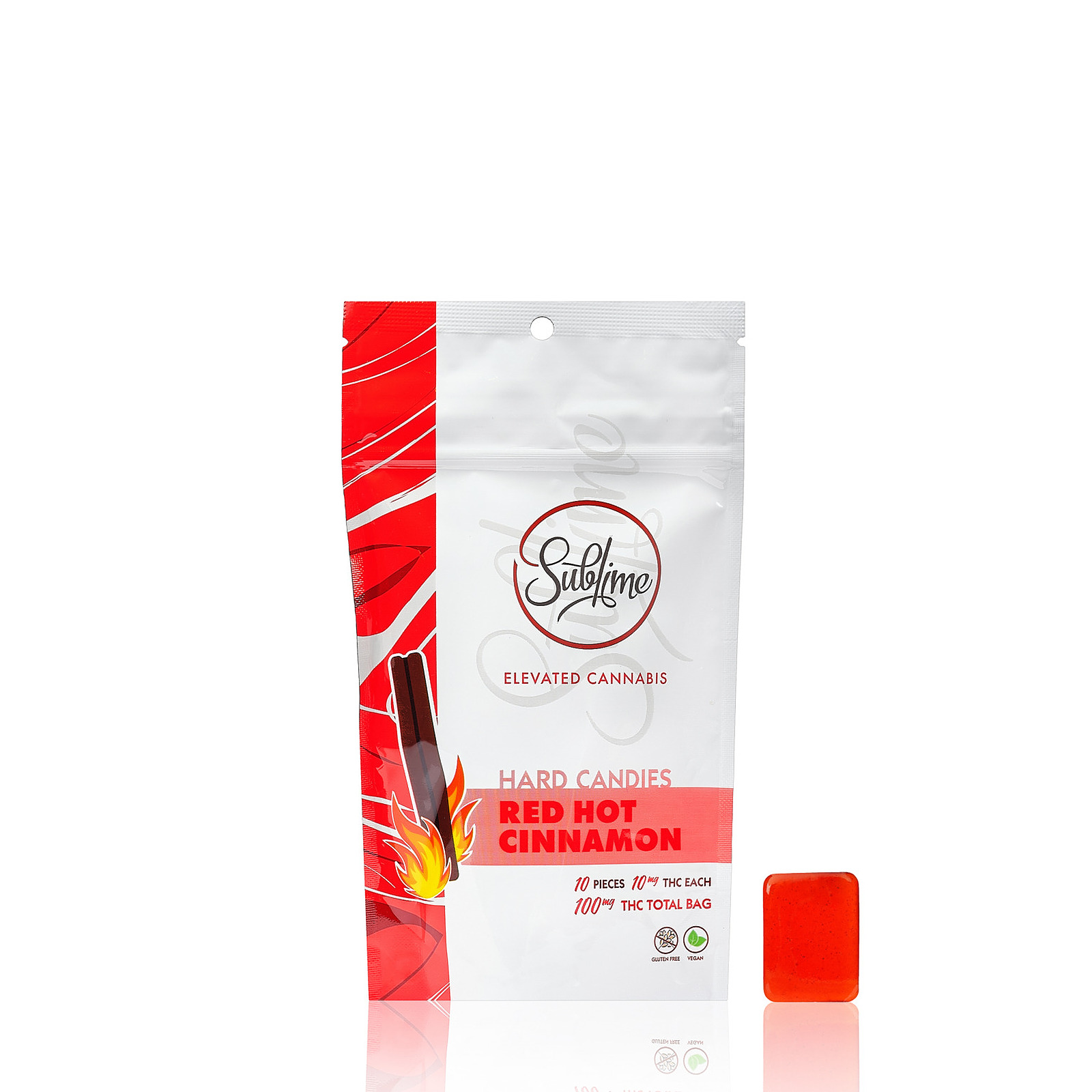 Sublime Brands: Red Hot Cinnamon Hard Candies 100mg | Leafly