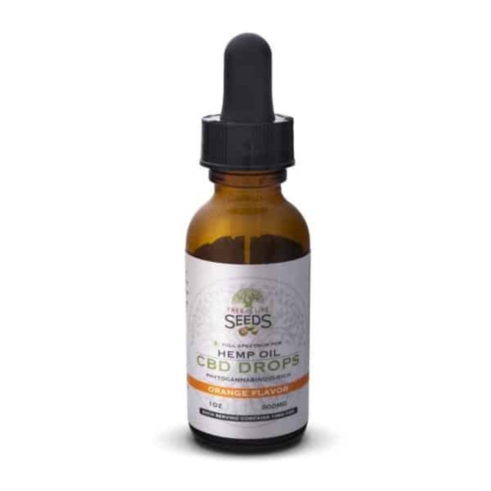 Tree of Life Seeds: Orange CBD Oil Drops 500mg | Leafly