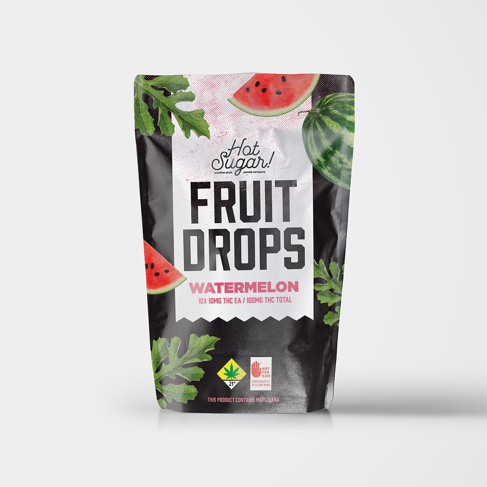Hot Sugar! by Grow Op Farms: Watermelon Fruit Drops 100mg 10-pack | Leafly