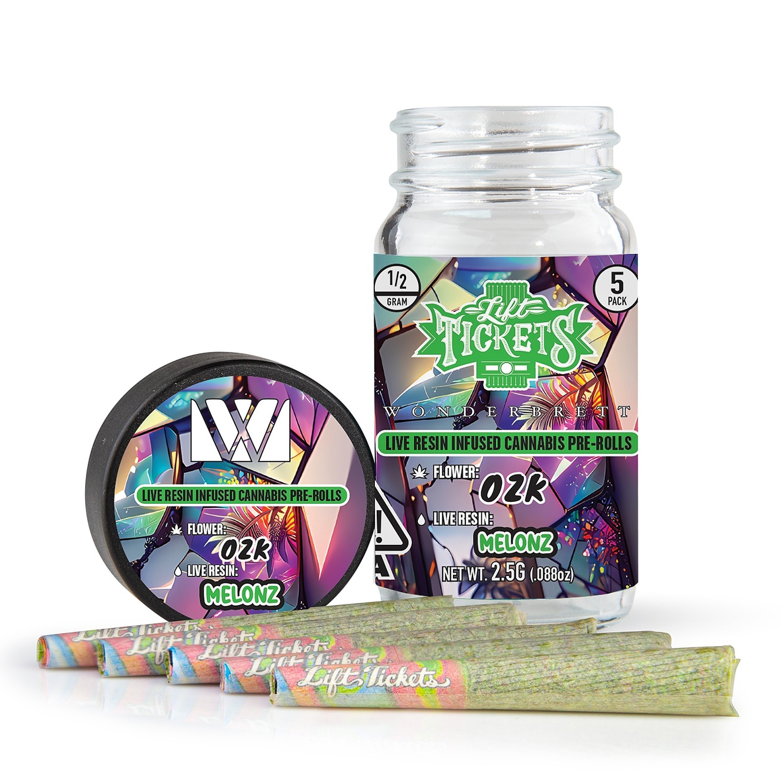 Lift Tickets: OZK x Melonz - 0.5g Infused Pre Roll Multipack (5 ...