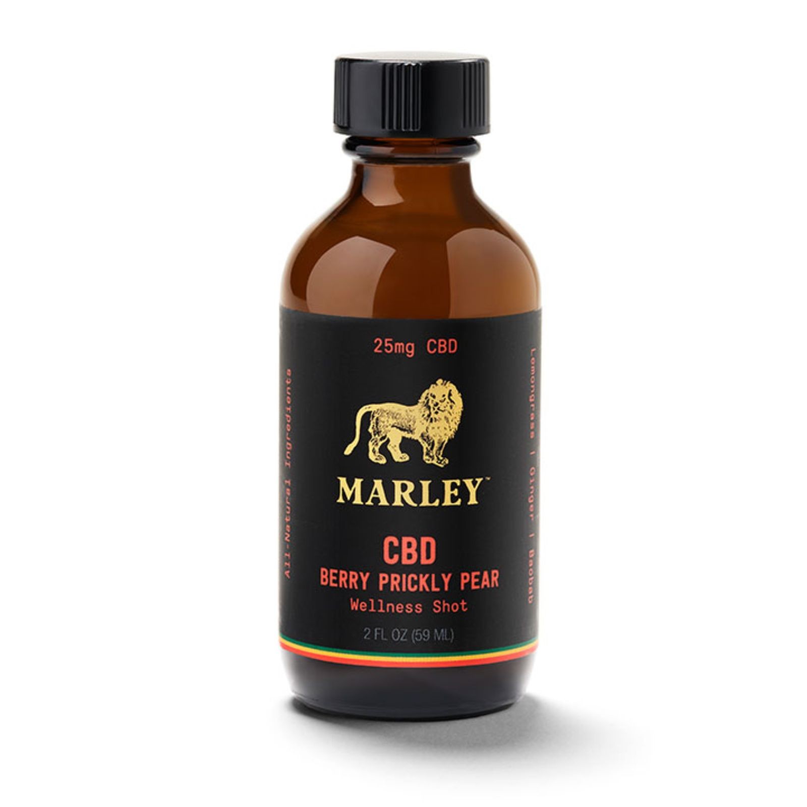 Marley Natural: Marley CBD Wellness Shot- Berry Prickly Pear | Leafly