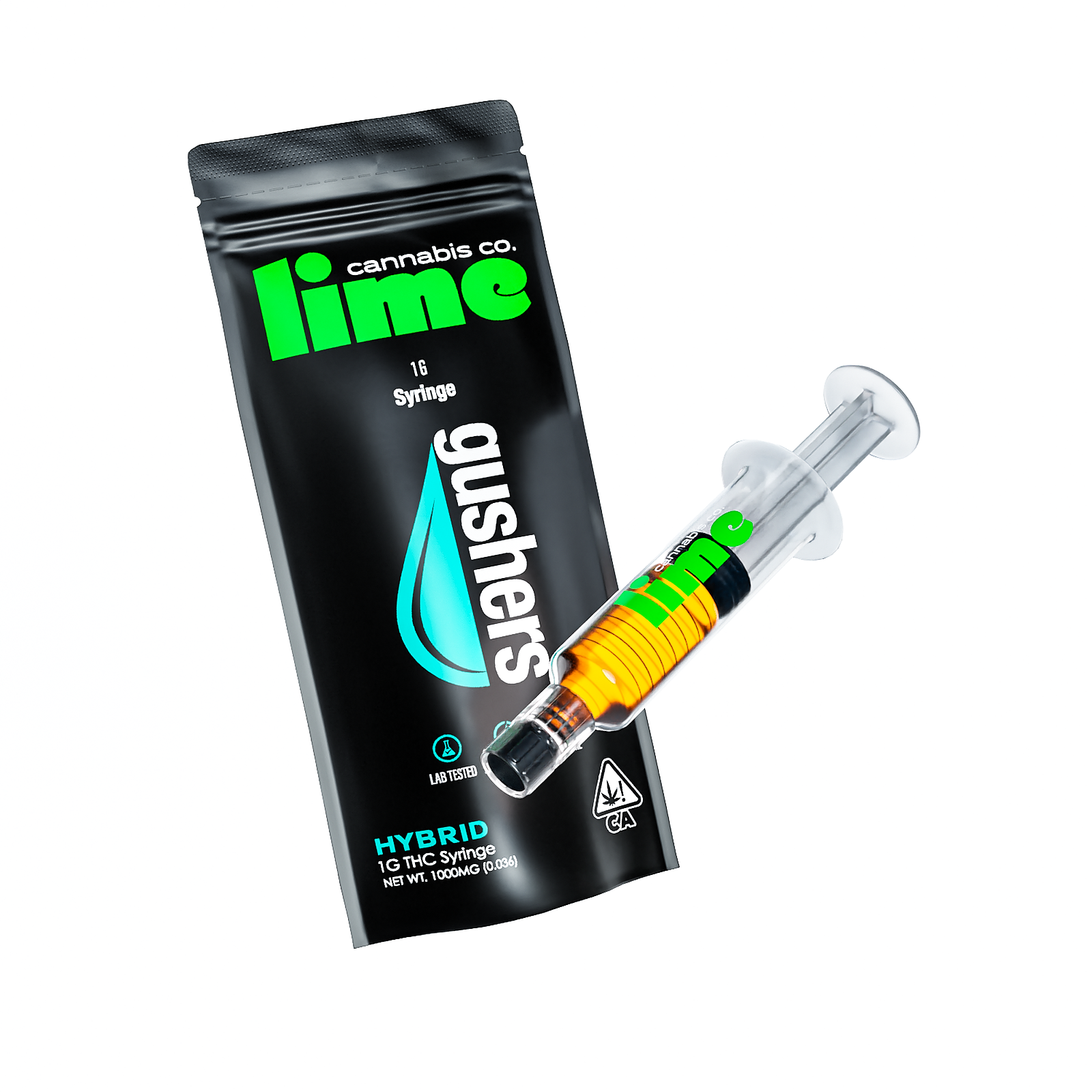 Lime: Hybrid (1.0g Premium THC Syringe) | Gushers | Leafly