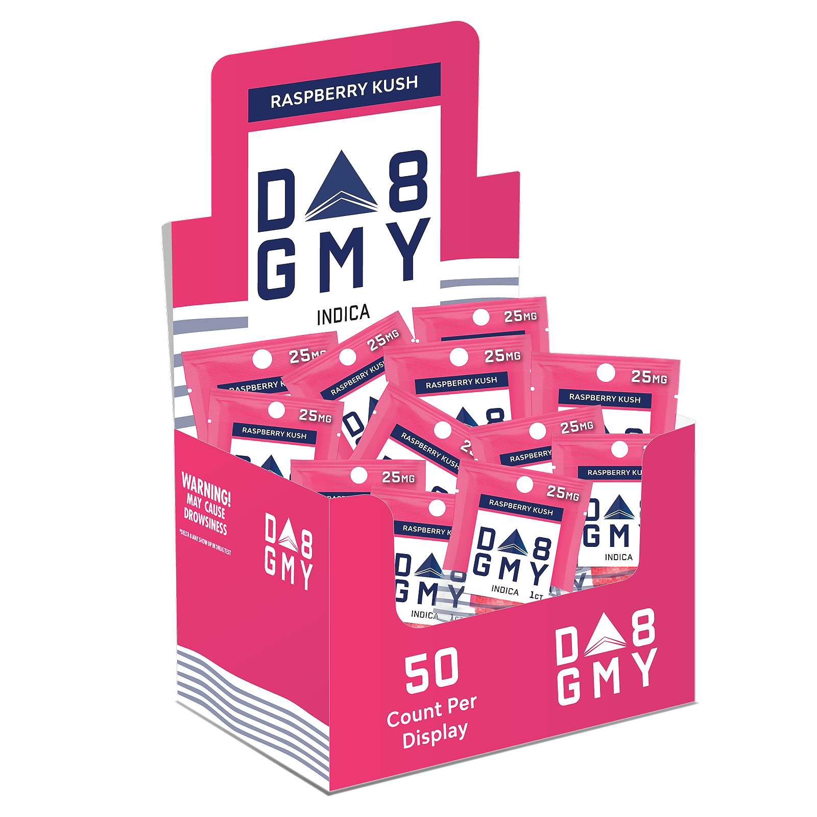 A Gift From Nature: Delta 8 Gummy 25mg Raspberry Kush - 50 Count | Leafly