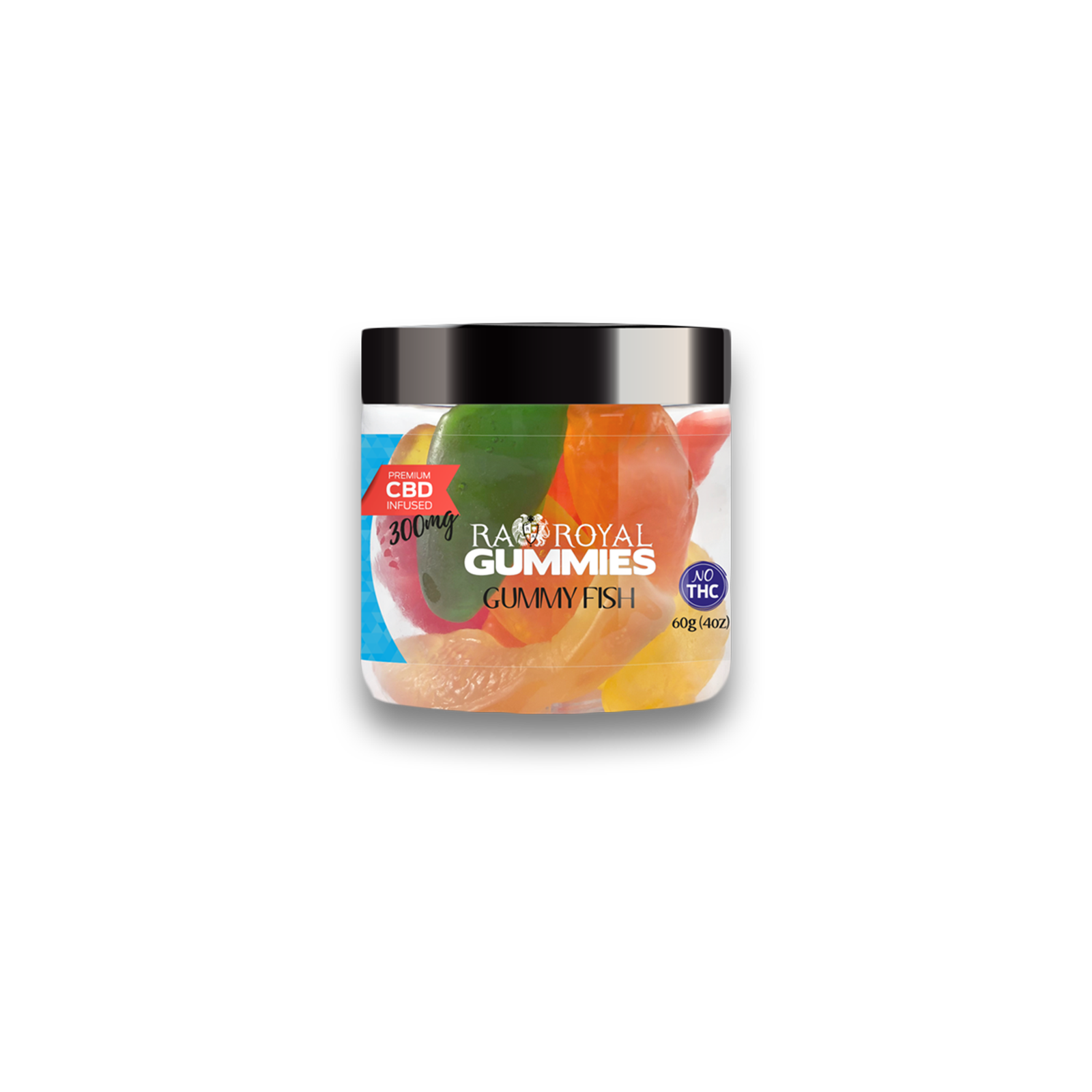 RA Royal: R.A. Royal Gummies: CBD Fish Gummy Jar (300 MG) | Leafly
