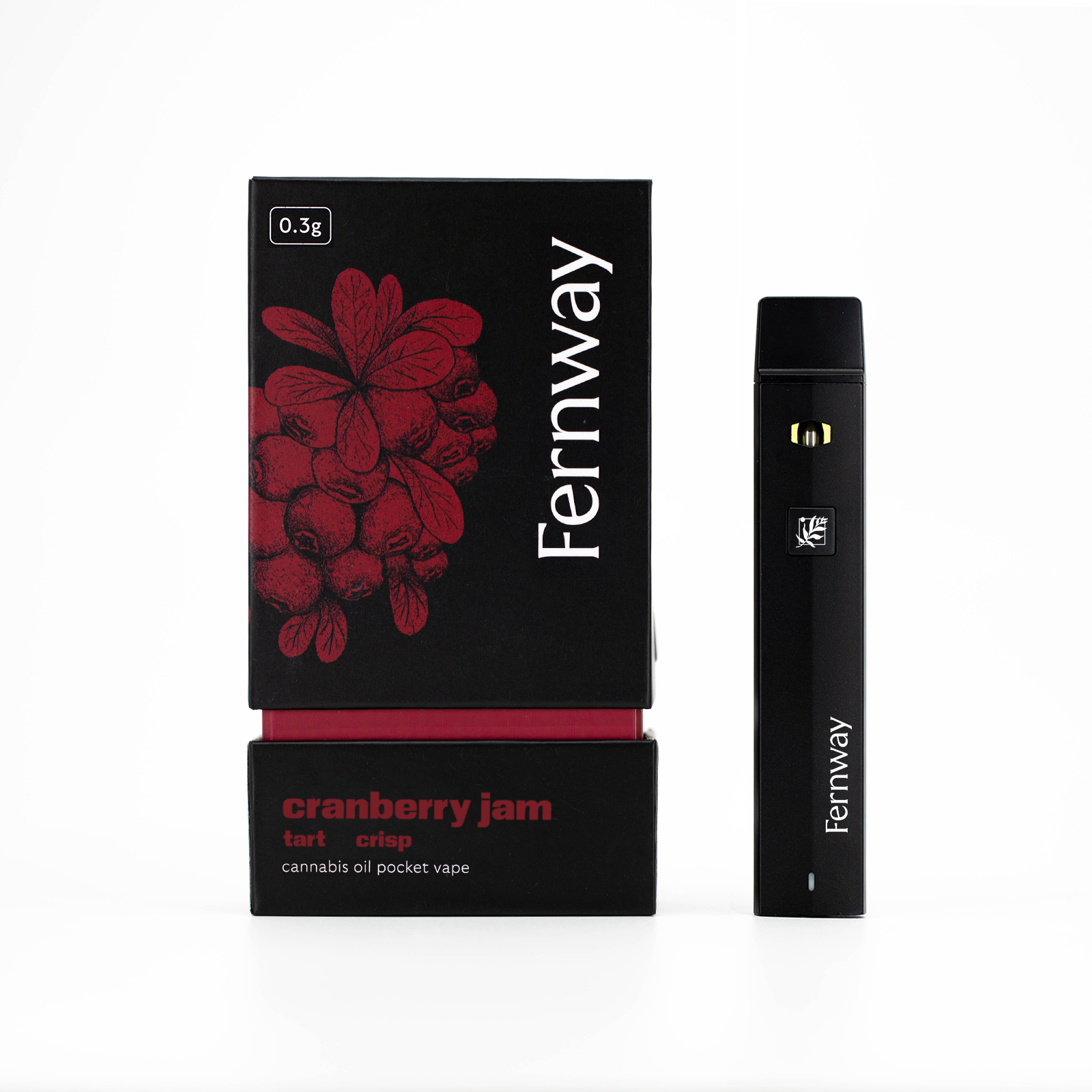 Fernway: Fernway - Cranberry Jam 0.3g Traveler Vape (H) | Leafly