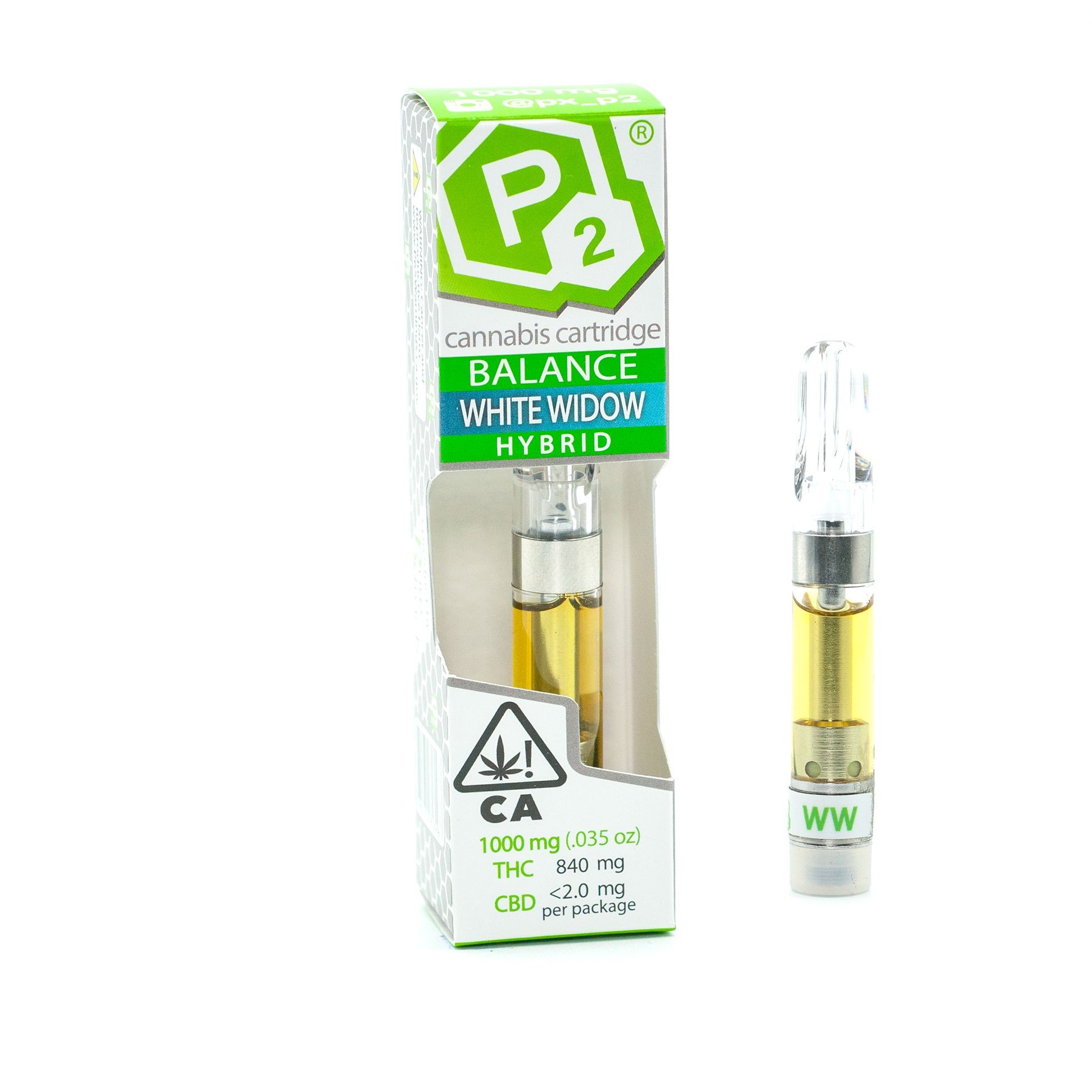 PUREXTRACTS: White Widow - P2 - Cartridge - 0.5g | Leafly